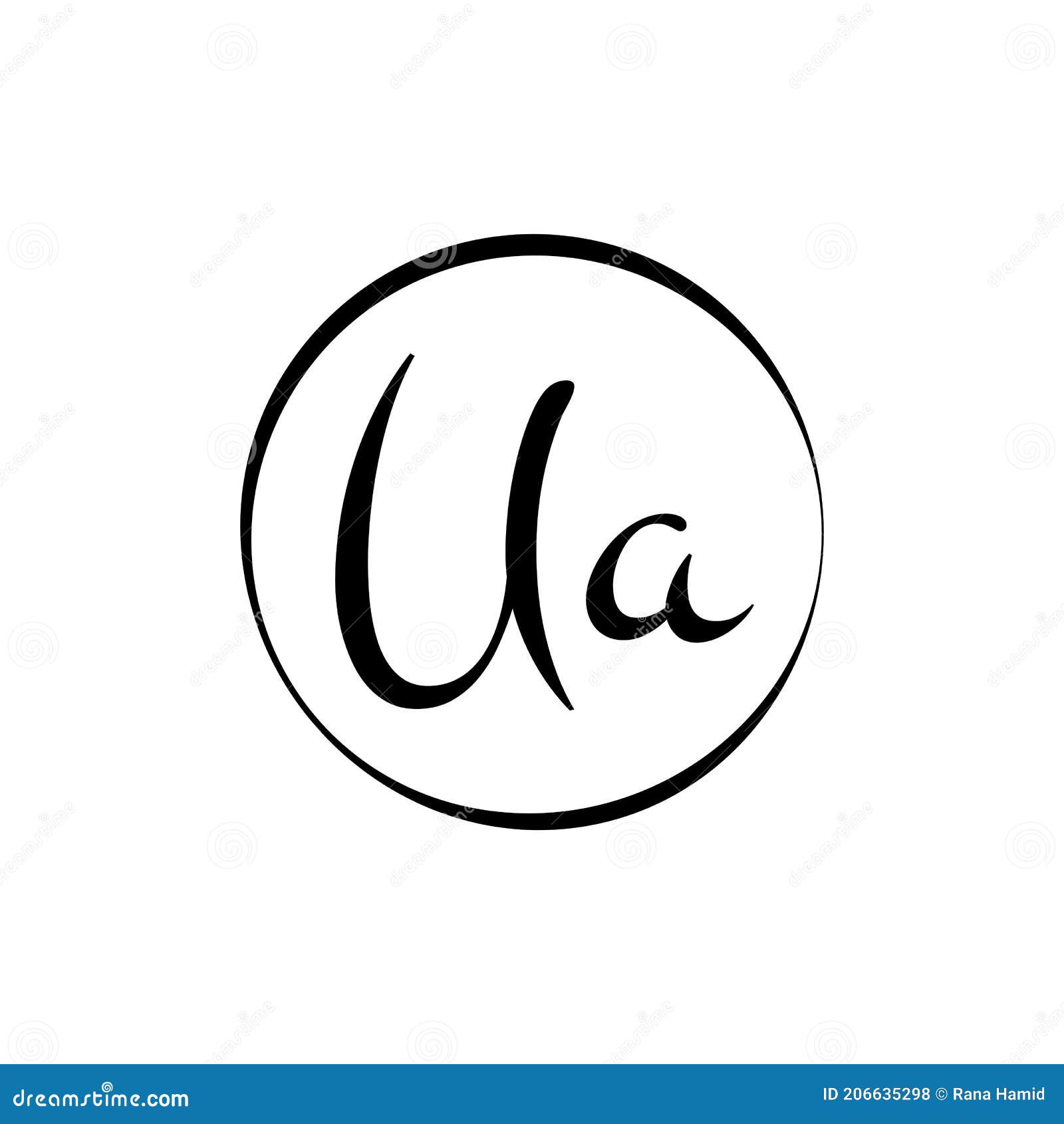 Modelo De Vetor De Design De Logotipo Inicial Da Letra Ua. Design De ...