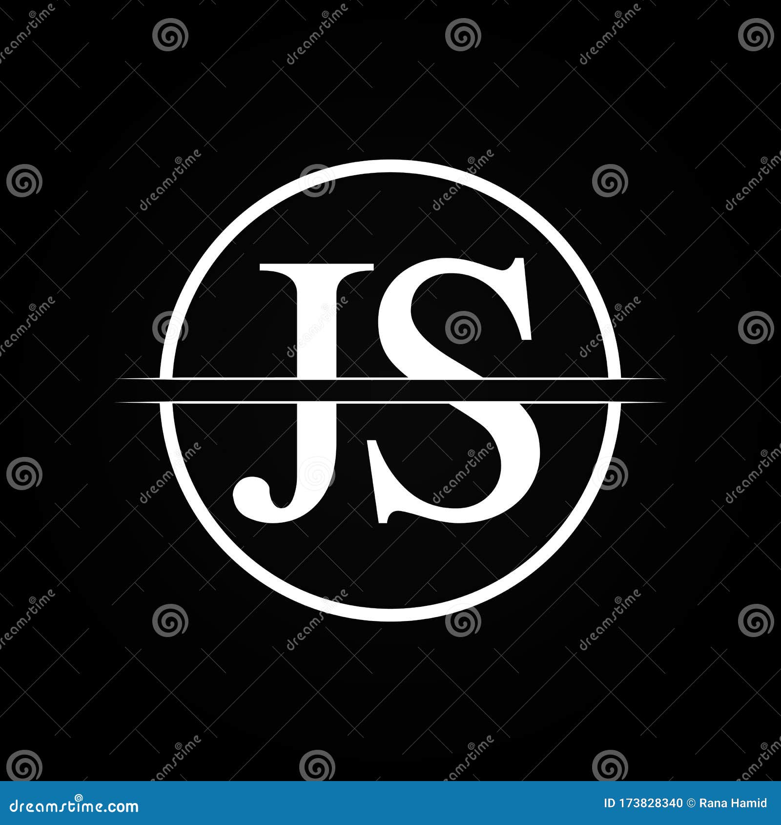 Modelo De Vetor De Design De Logotipo De Letra Js. Design Do Logotipo ...