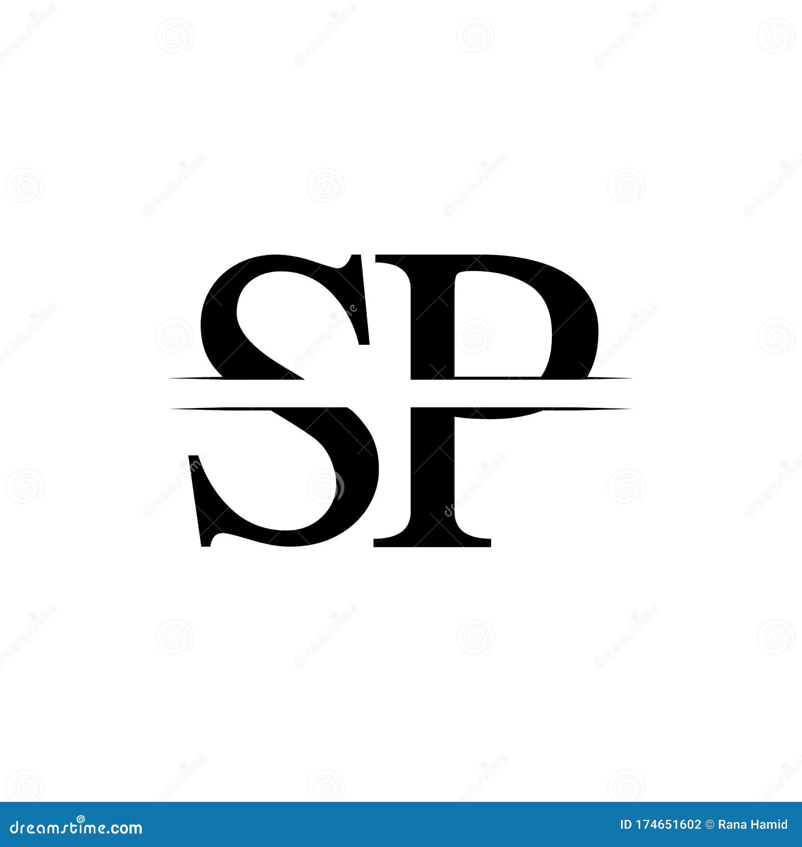 Modelo De Vetor De Design De Logotipo Sp Inicial. Design Do Logotipo Da ...