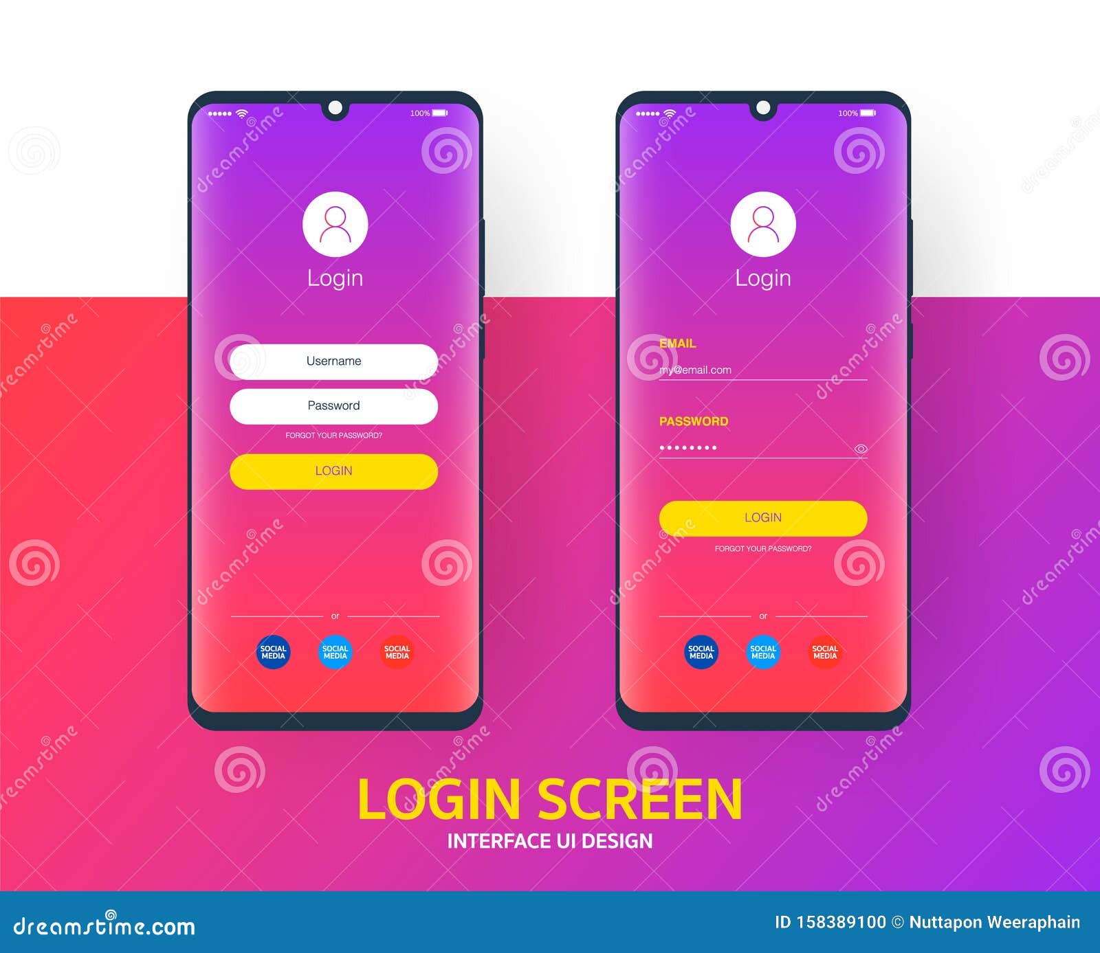 Modelo De Vetor De Interface Smartphone Da Tela De Logon, Layout De ... Modelo De Vetor De Interface Smartphone Da Tela De Logon, Layout De ...