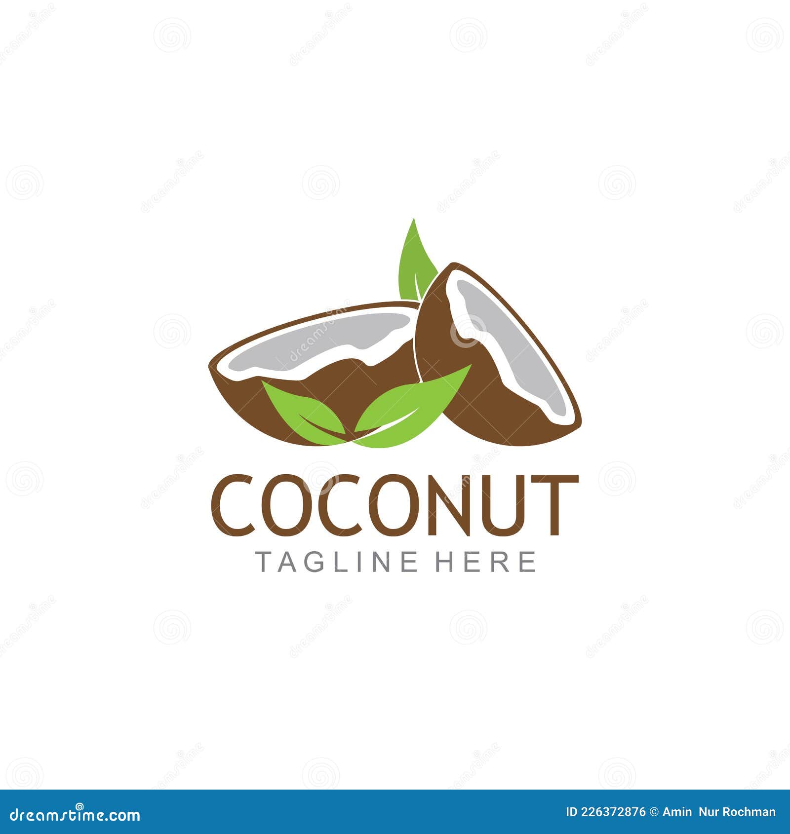 Modelo De Vetor De Logotipo Coco Ilustração Stock - Ilustração de fundo ...