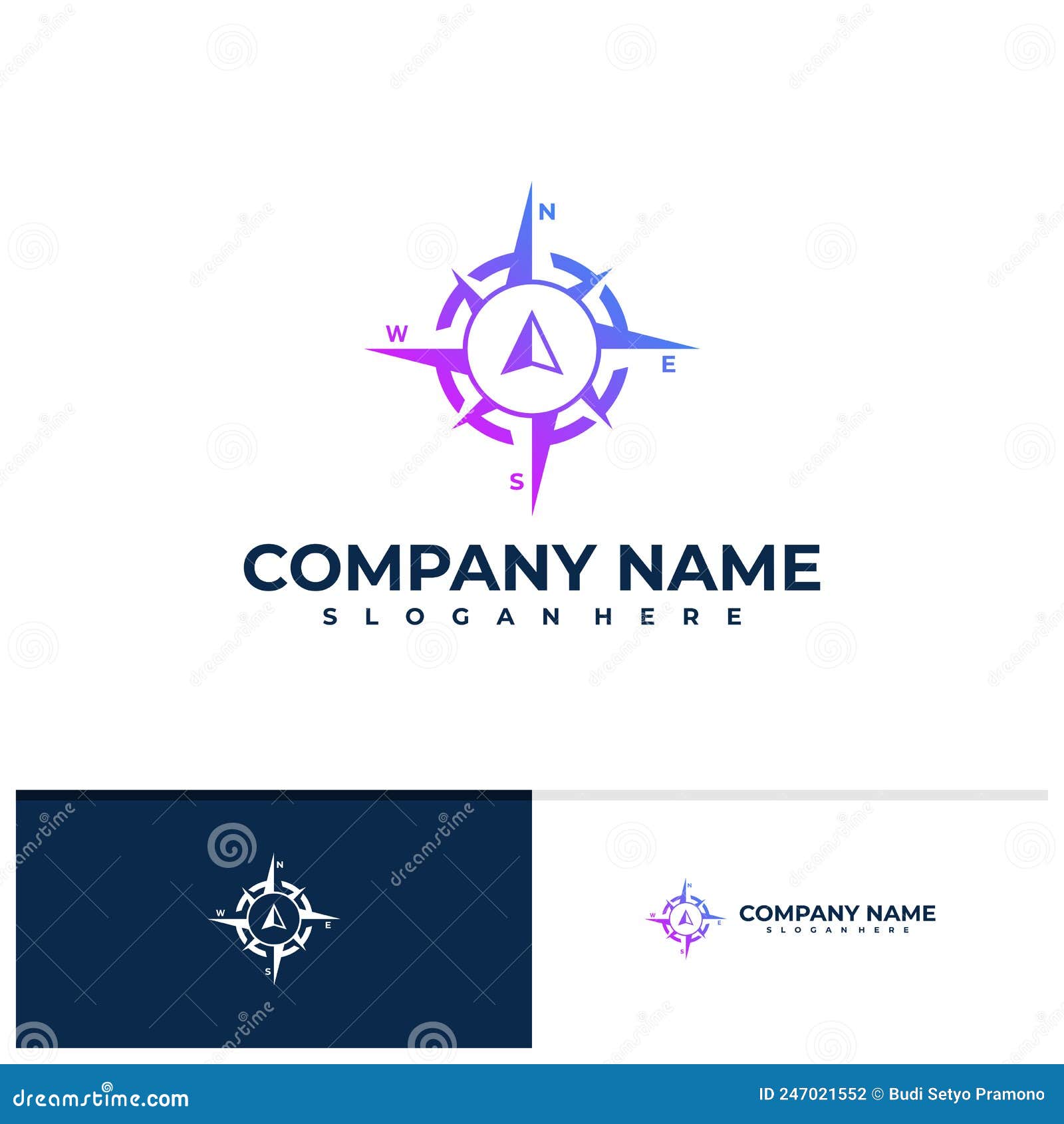 Modelo De Vetor De Logotipo Compasso Conceitos De Design De Logotipo ...