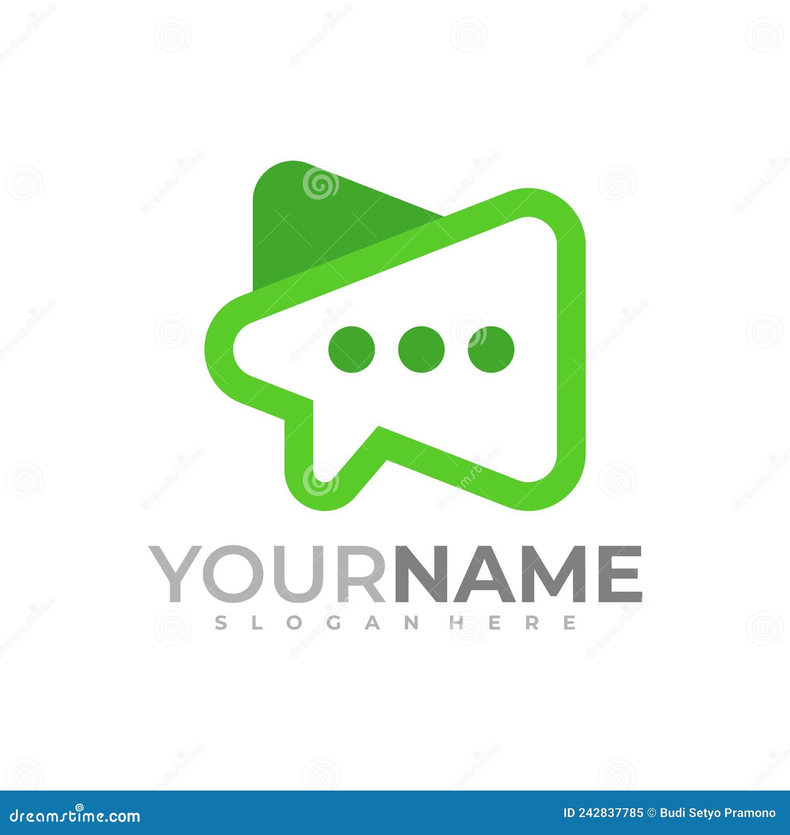 Modelo De Vetor De Logotipo Fala Consultar Conceitos De Design De ...