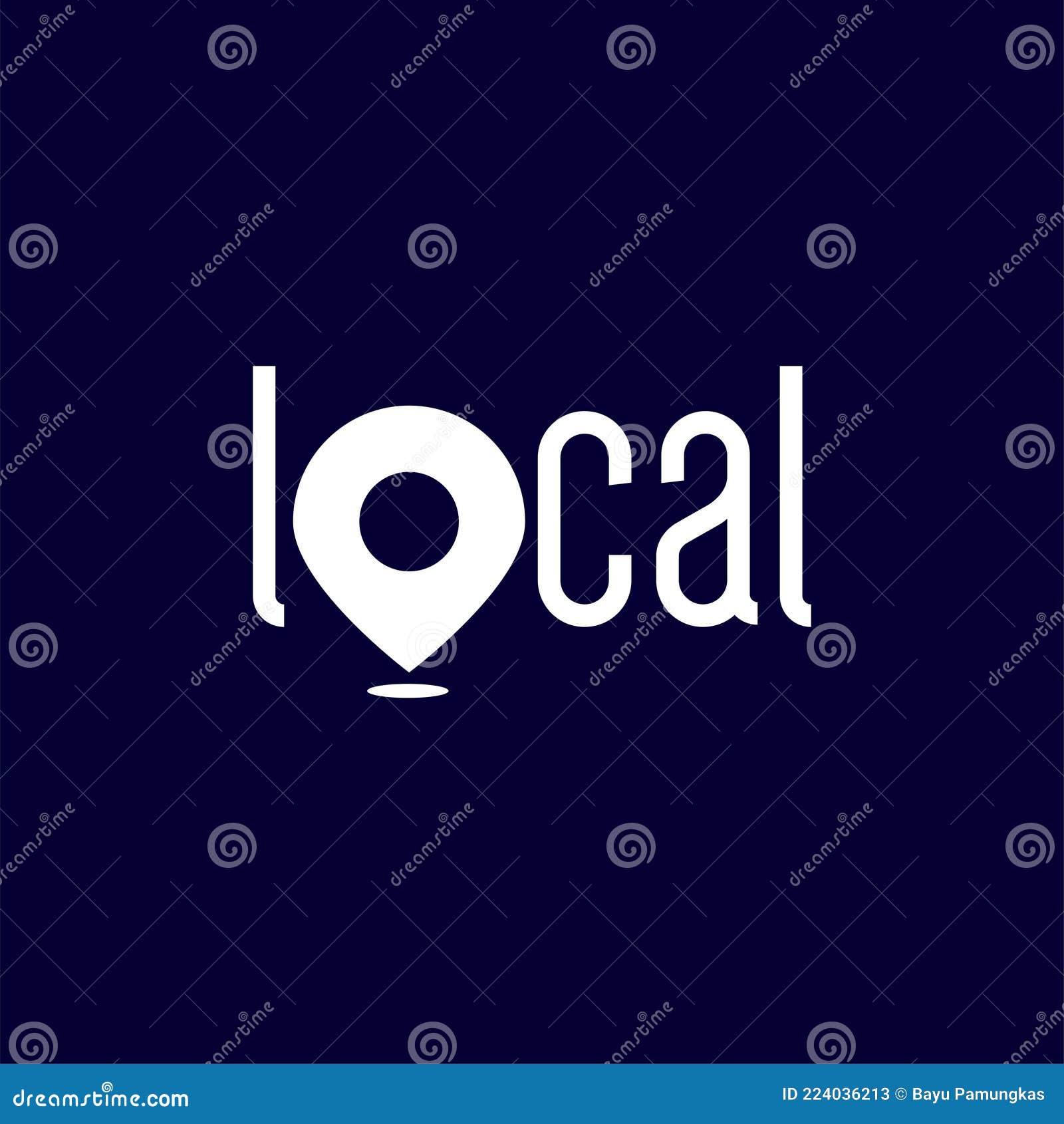 Modelo De Vetor De Logotipo De Texto Local. Elemento De Texto Do ...