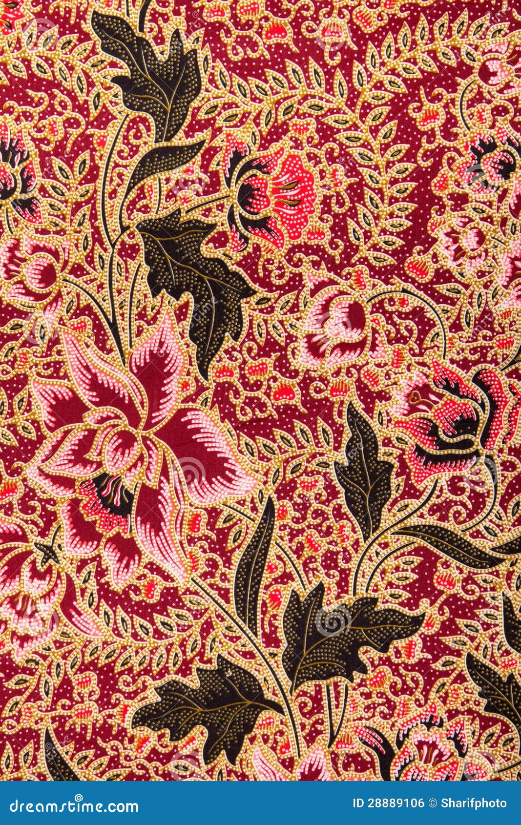 Modelo Del Batik Con Las Rosas Foto de archivo - Imagen de indonesia ...
