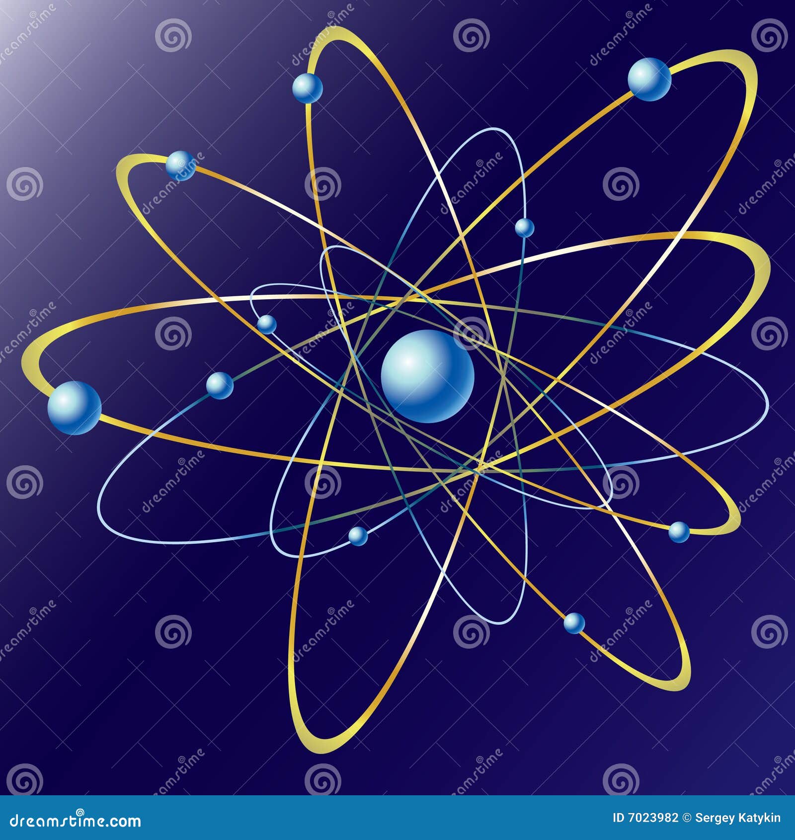 Modelo Del Esquema Del átomo. Ilustración del Vector - Ilustración de ...