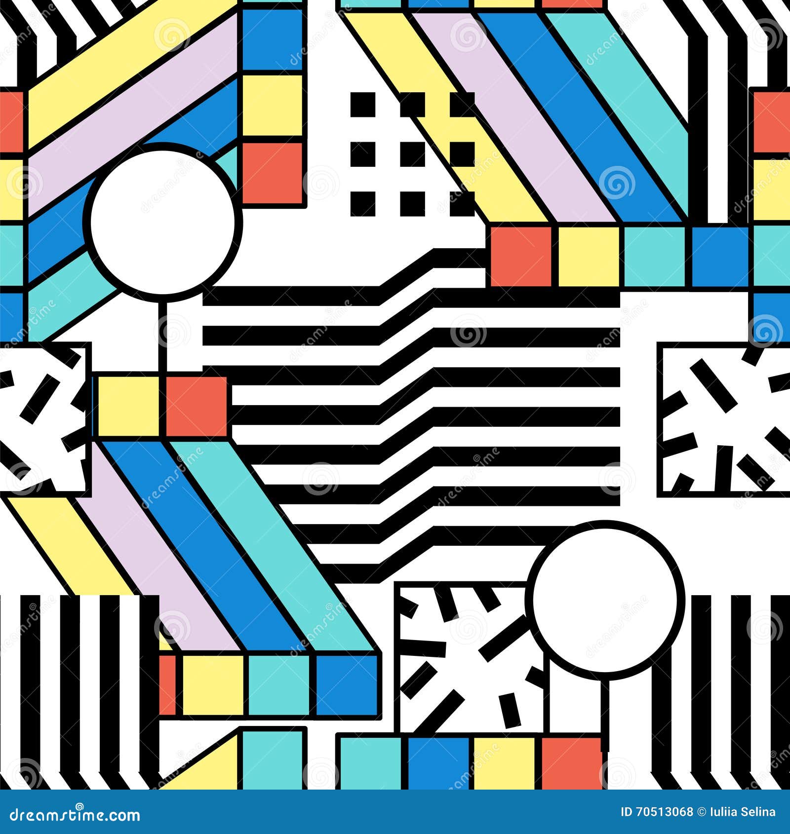 Modelo 15 Del Estilo De Memphis Ilustración del Vector - Ilustración de ...