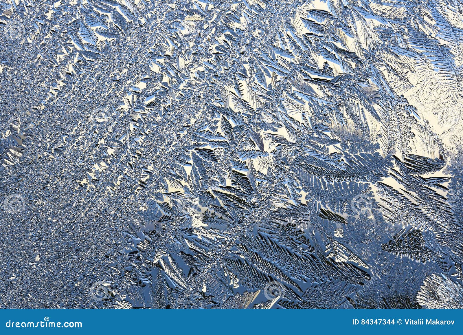 Modelo Del Invierno De Los Cristales De Hielo Sobre El Vidrio Foto de ...