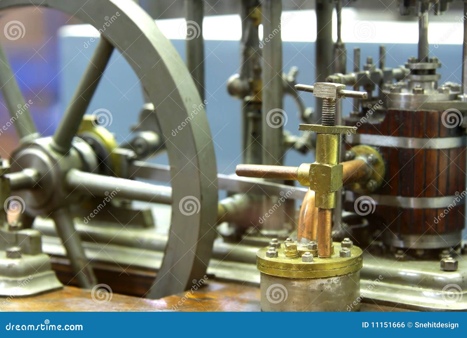 Modelo del motor de vapor foto de archivo. Imagen de industrial - 11151666