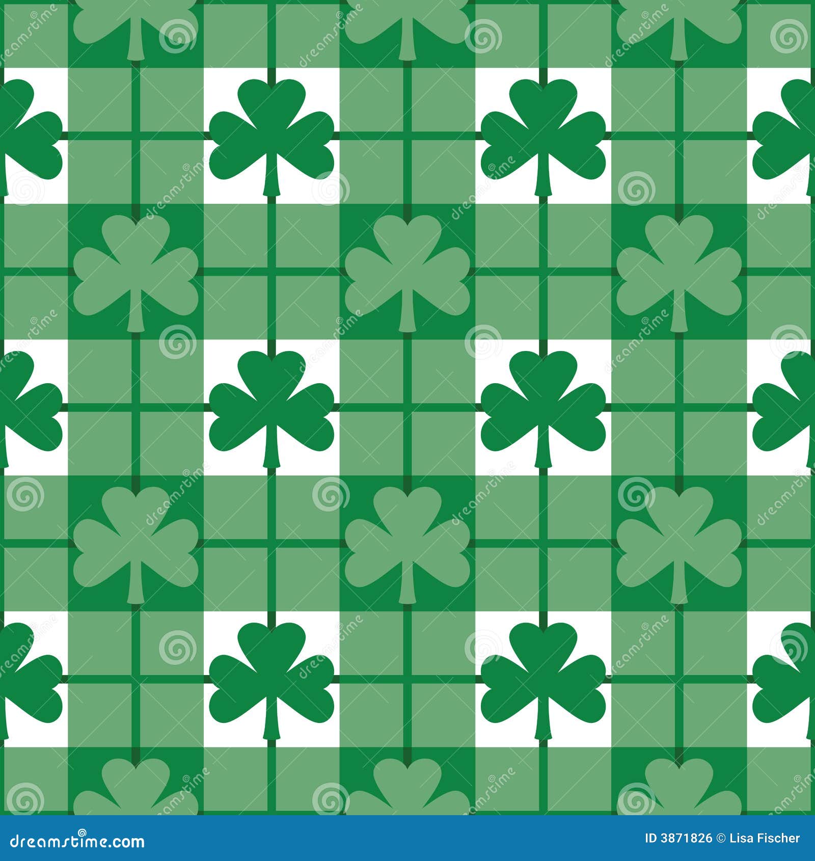 Modelo del trébol ilustración del vector. Ilustración de checkered ...