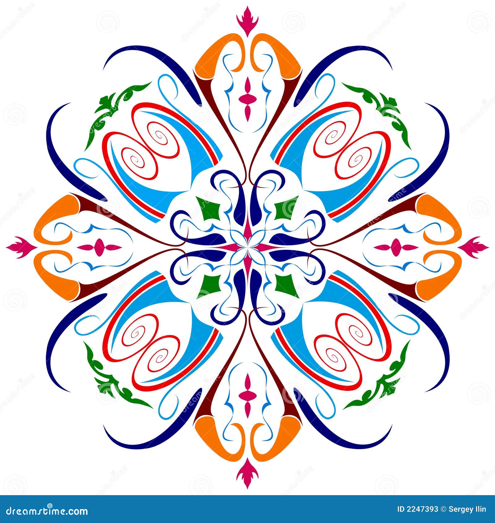 Modelo del vector ilustración del vector. Ilustración de floral - 2247393