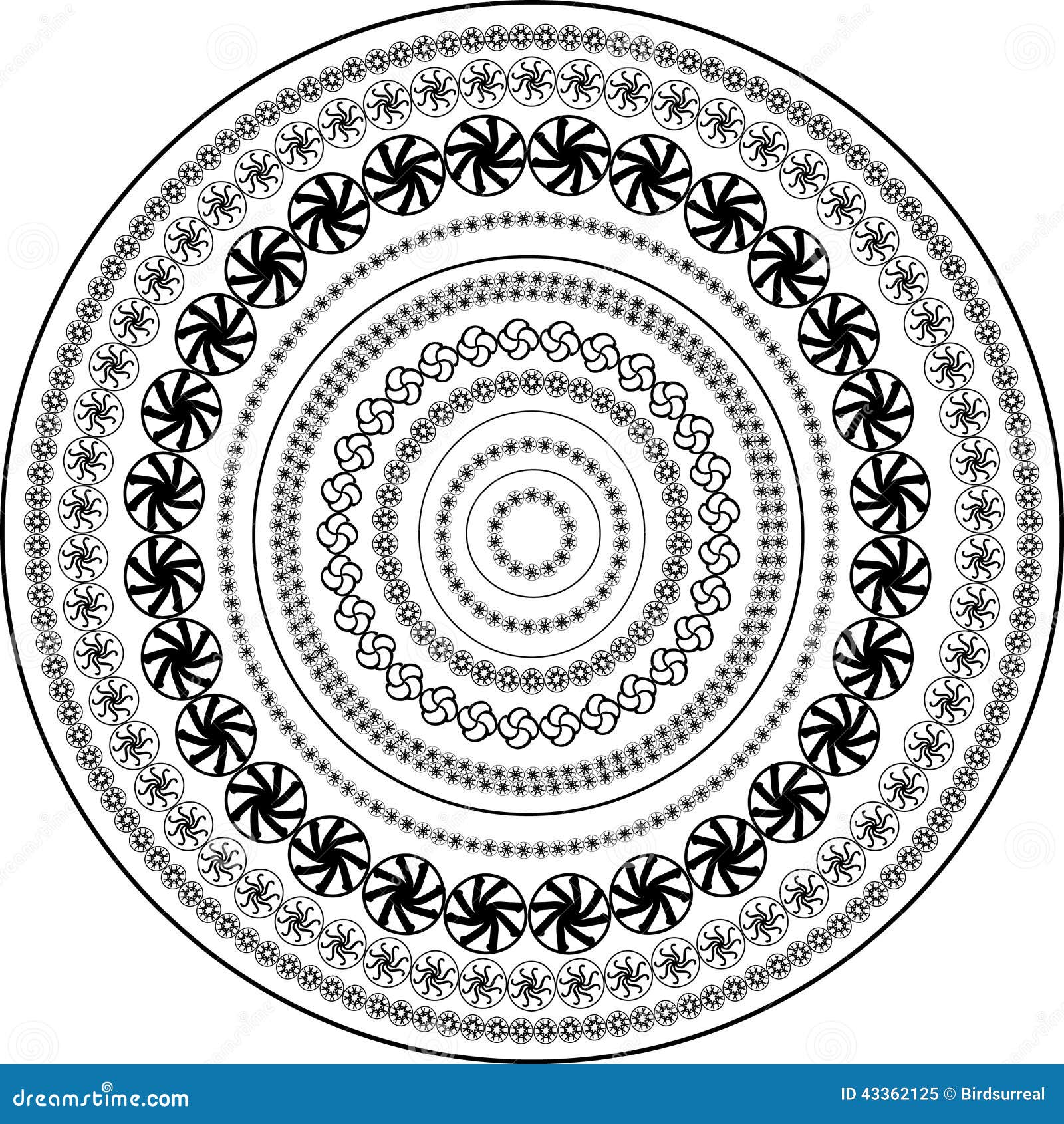 Modelo del vector ilustración del vector. Ilustración de negro - 43362125