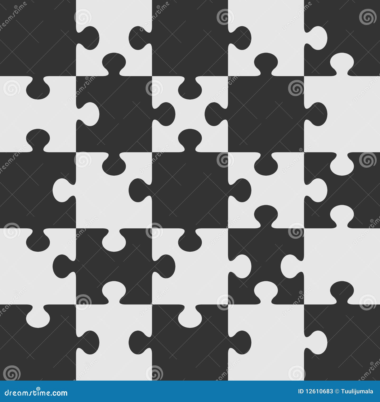 Modelo Del Vector Del Rompecabezas. Ilustración del Vector ...