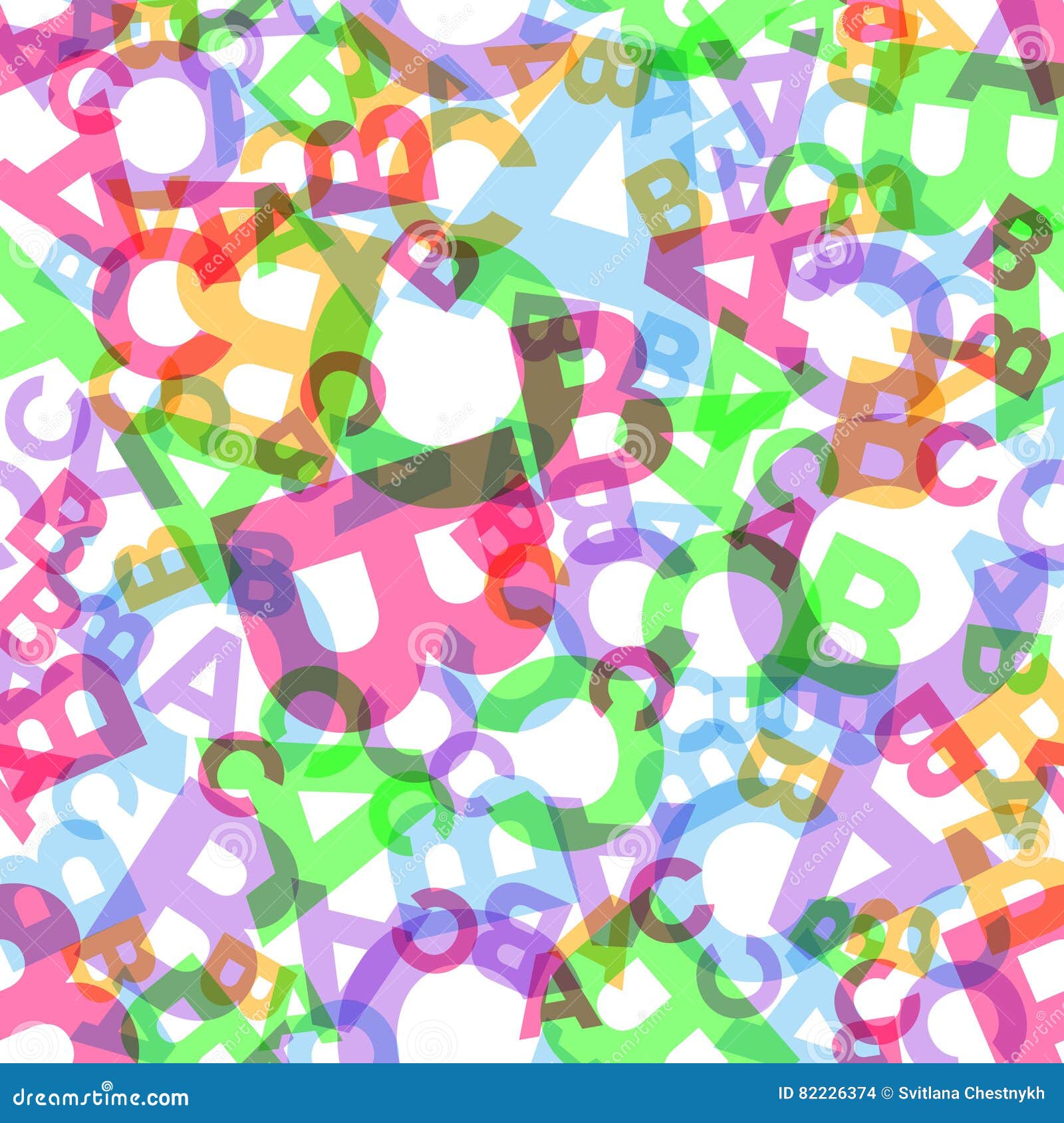 Modelo Del Vector - Diversas Letras ABC Ilustración del Vector ...