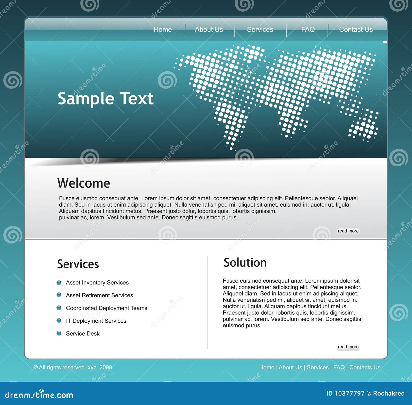 Modelo del Web site ilustración del vector. Ilustración de moderno ...