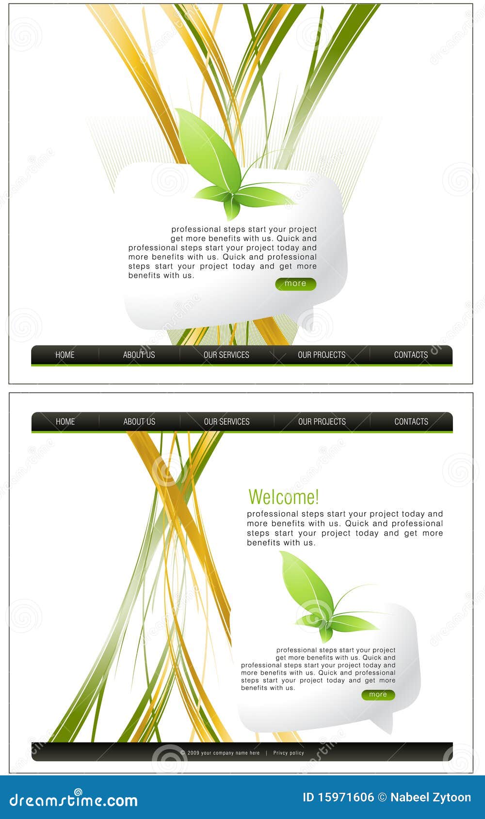 Modelo del Web site ilustración del vector. Ilustración de fondo - 15971606