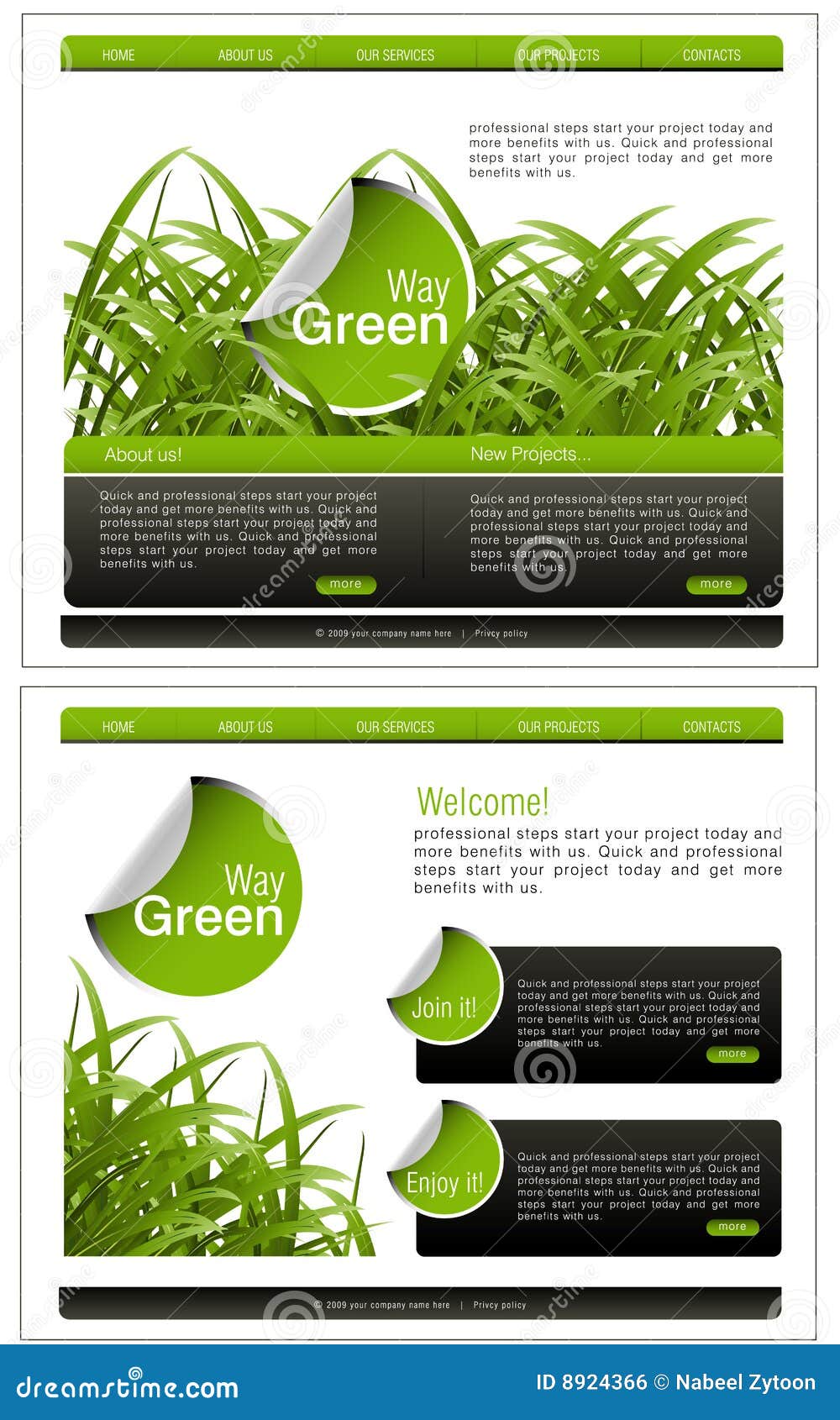 Modelo del Web site ilustración del vector. Ilustración de negocios ...