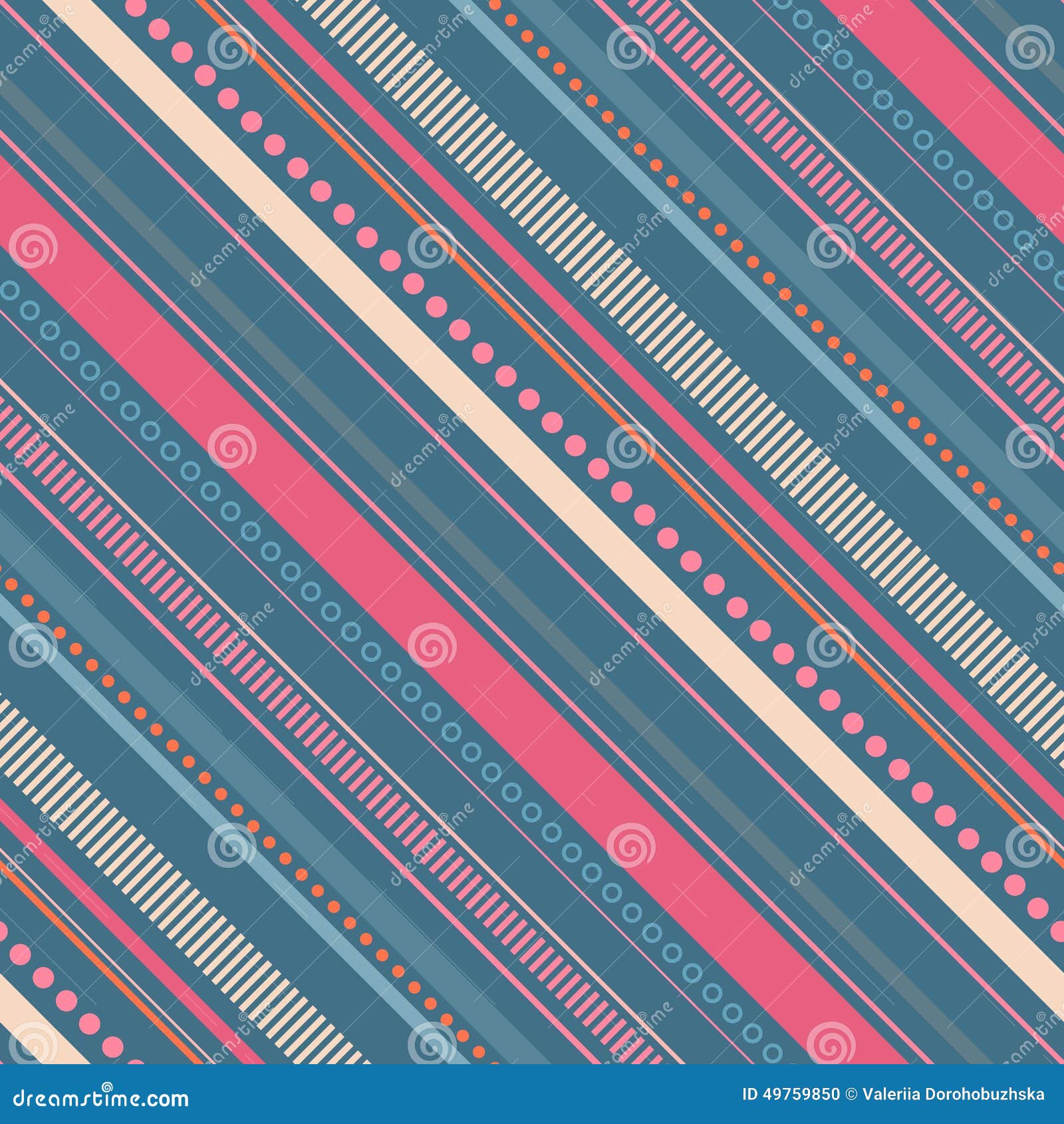 Modelo Diagonal Inconsútil Con Las Rayas Y Los Puntos Ilustración del Vector - Ilustración de ...