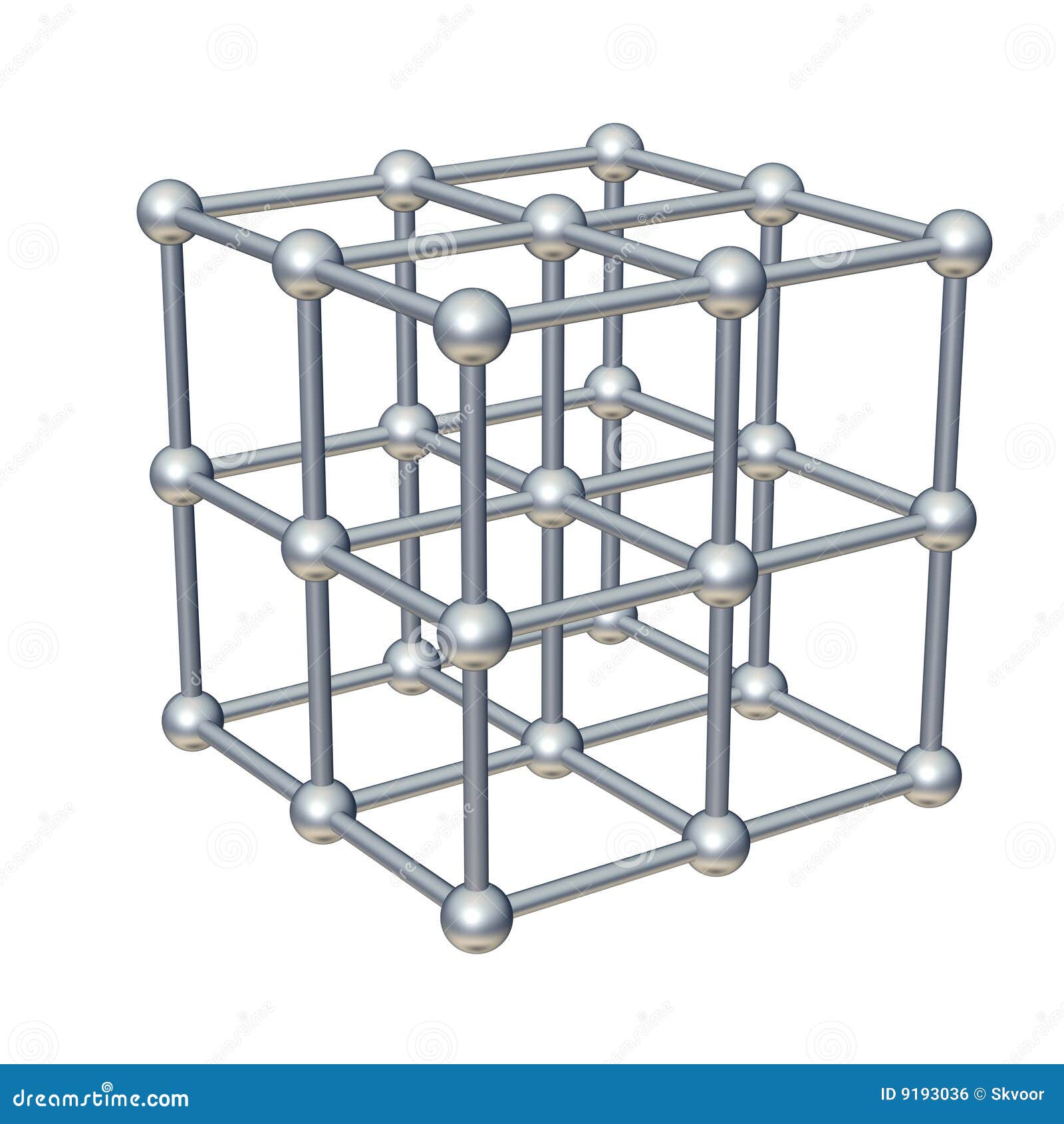 Modelo do cubo ilustração stock. Ilustração de cubo, branco - 9193036