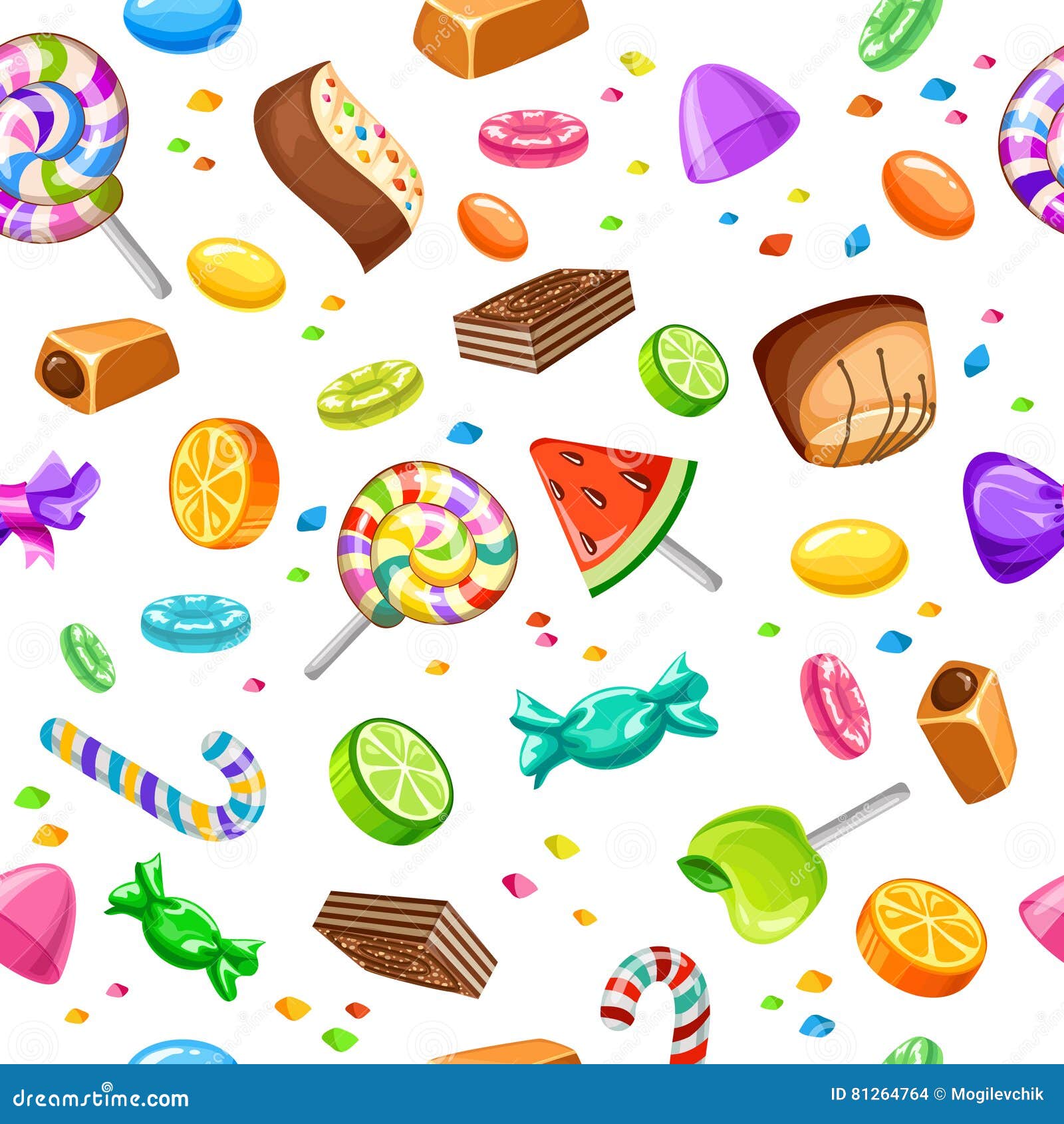 Modelo dulce del caramelo ilustración del vector. Ilustración de ...