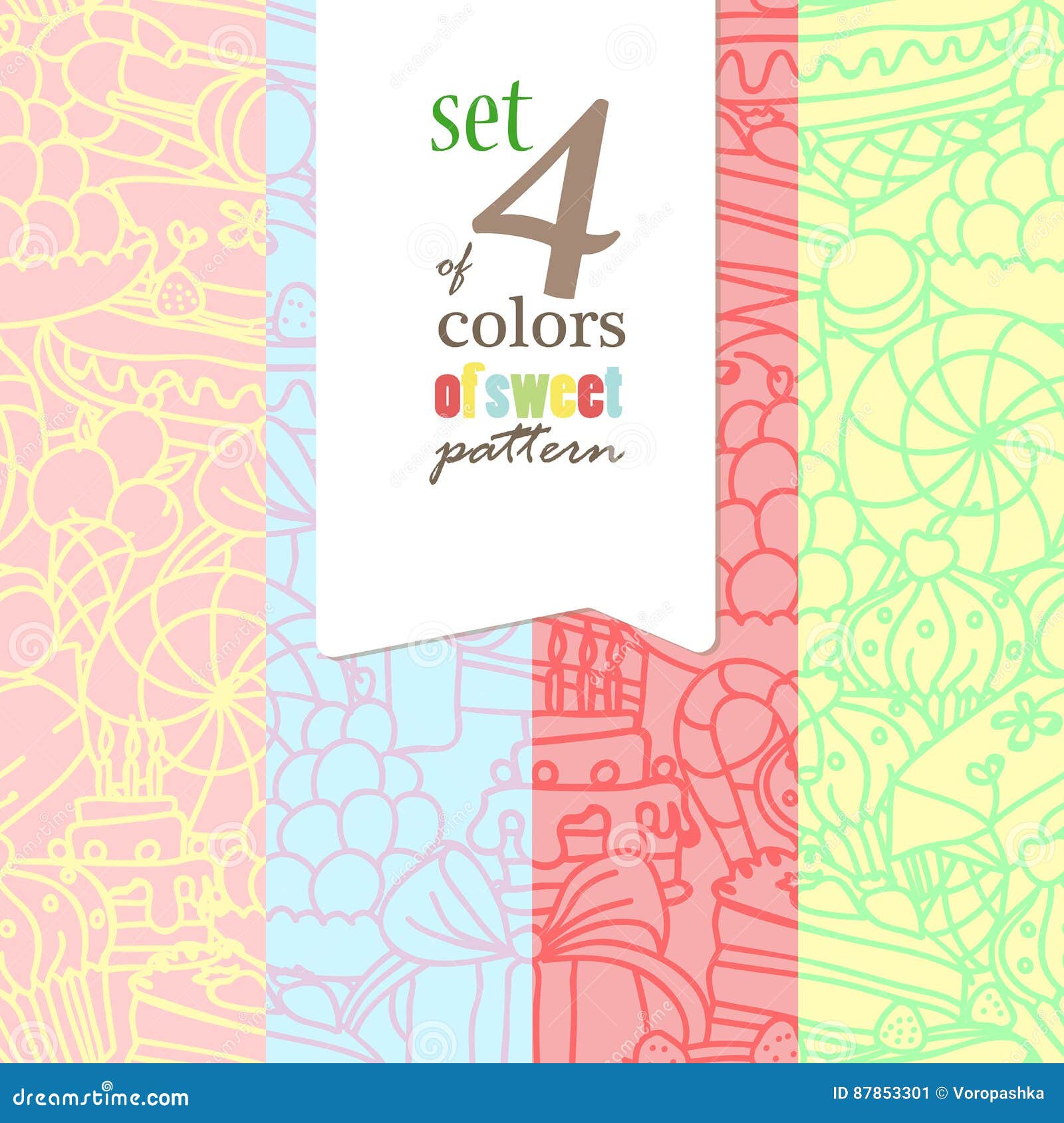 Modelo dulce determinado ilustración del vector. Ilustración de ...