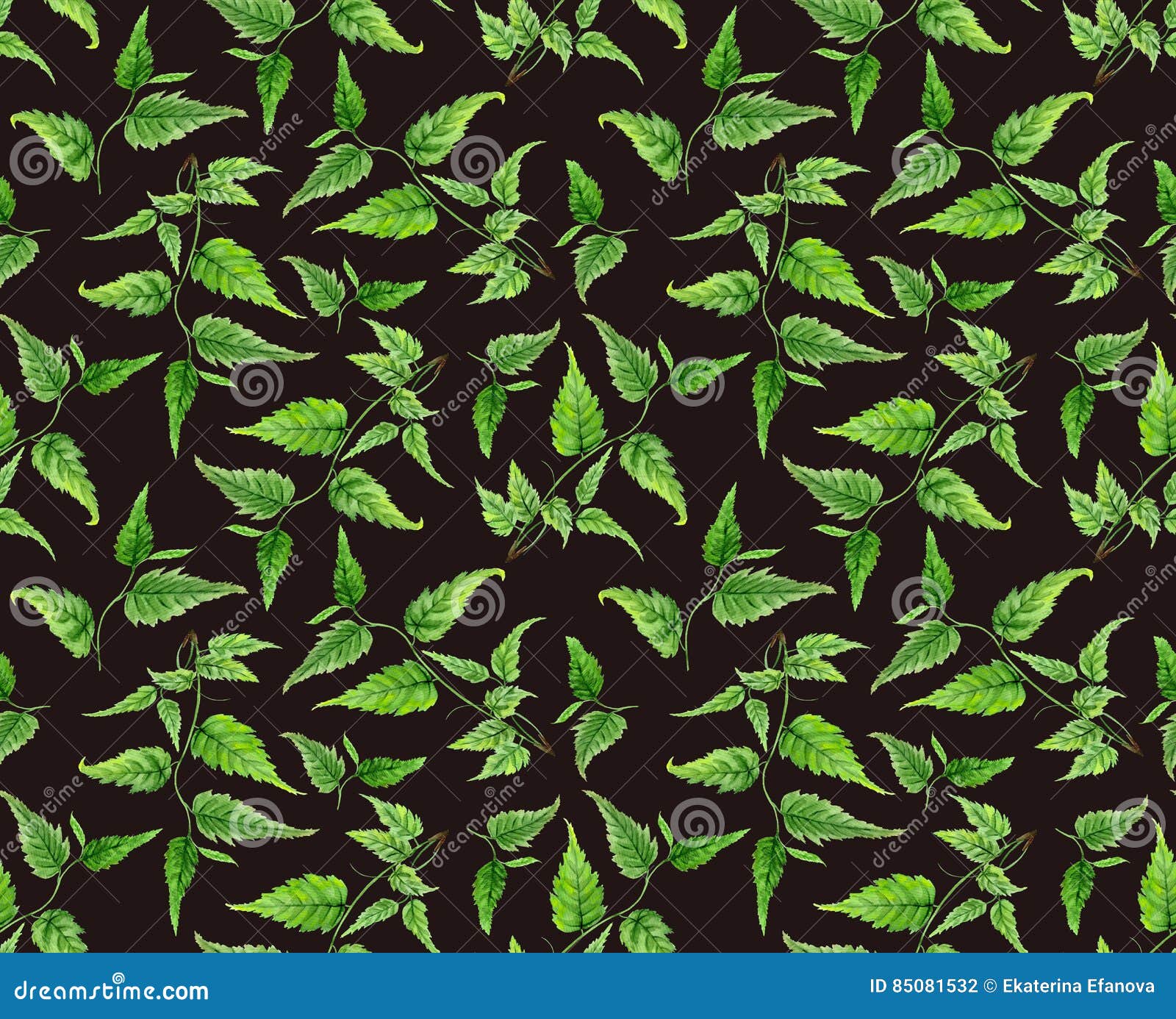 Modelo Elegante De La Rama Verde Stock de ilustración - Ilustración de ...