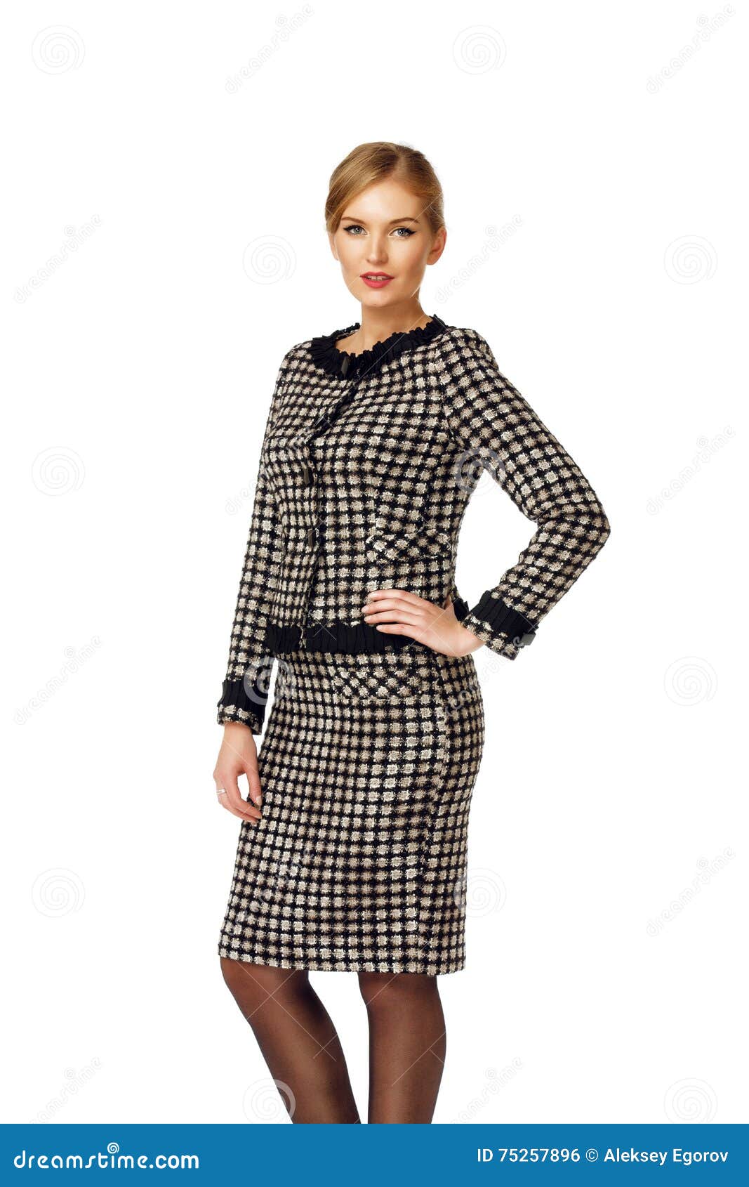 Modelo en ropa foto de archivo. Imagen de juego, manera - 75257896