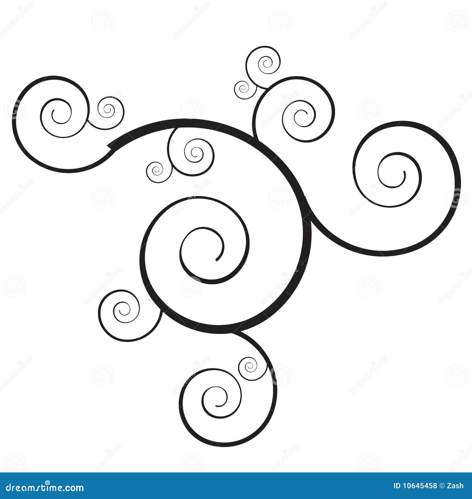 Modelo espiral del vector stock de ilustración. Ilustración de capa ...