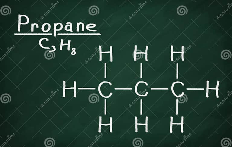 Modelo Estructural Del Propano Stock de ilustración - Ilustración de ...