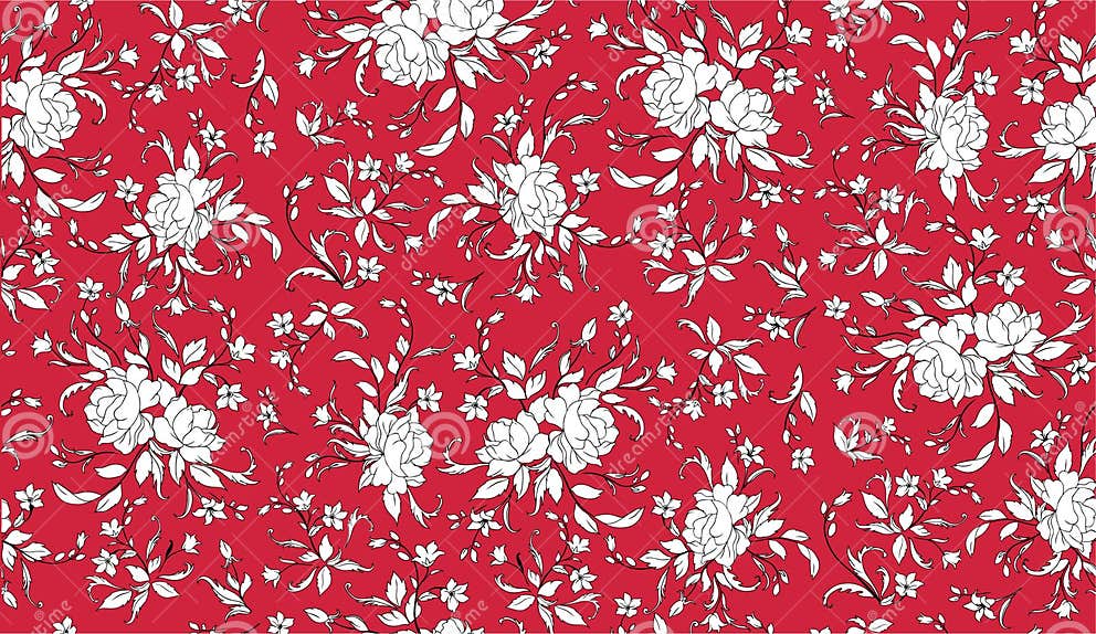 Modelo floral ilustración del vector. Ilustración de cubo - 12146447