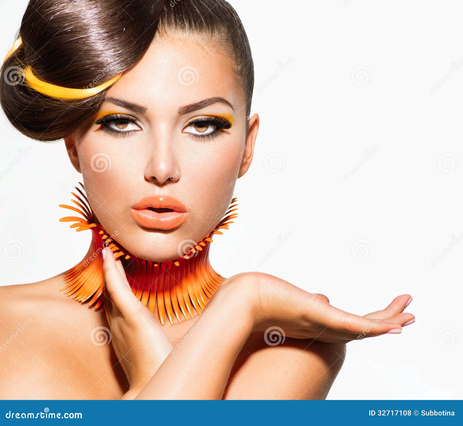 Modelo Girl Portrait De FFashion Foto de Stock - Imagem de bordos ...