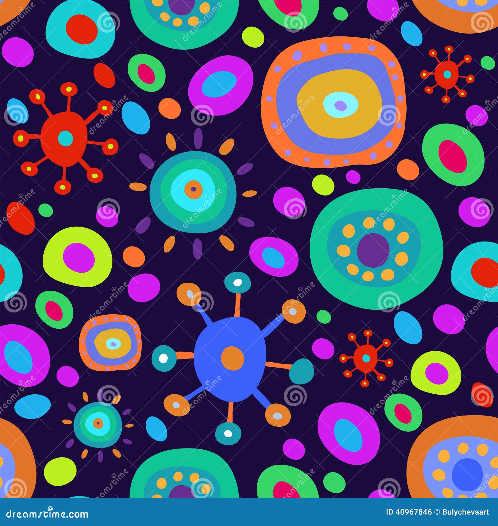 Modelo Inconsútil Abstracto Con Las Figuras Coloreadas Ilustración del ...