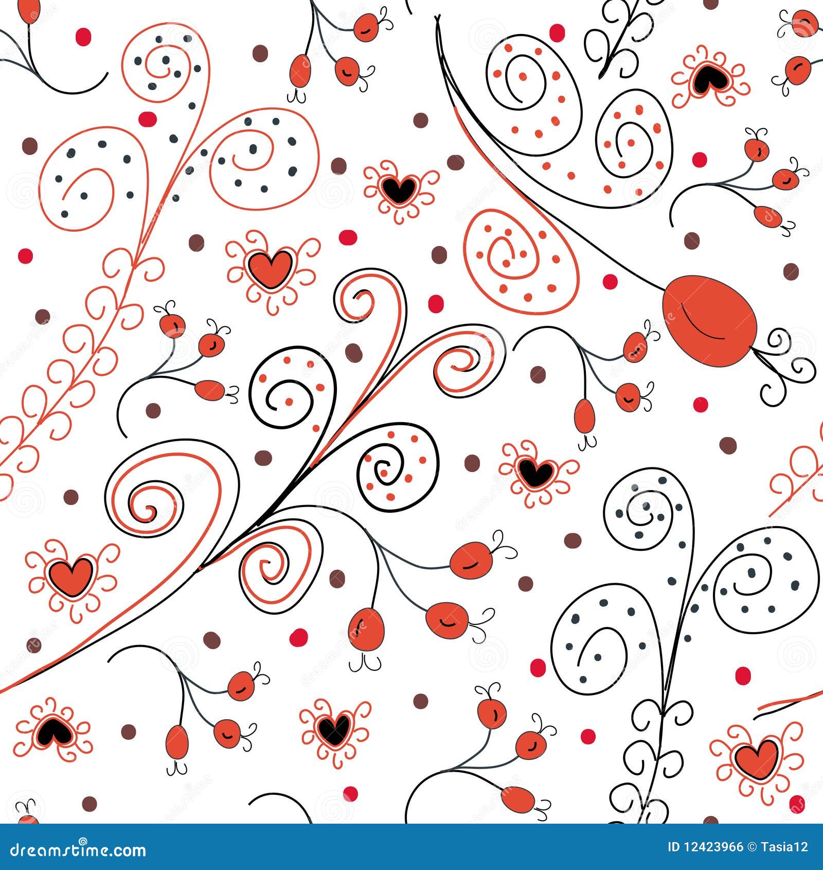 Modelo Inconsútil Con Las Caderas Ilustración del Vector - Ilustración ...