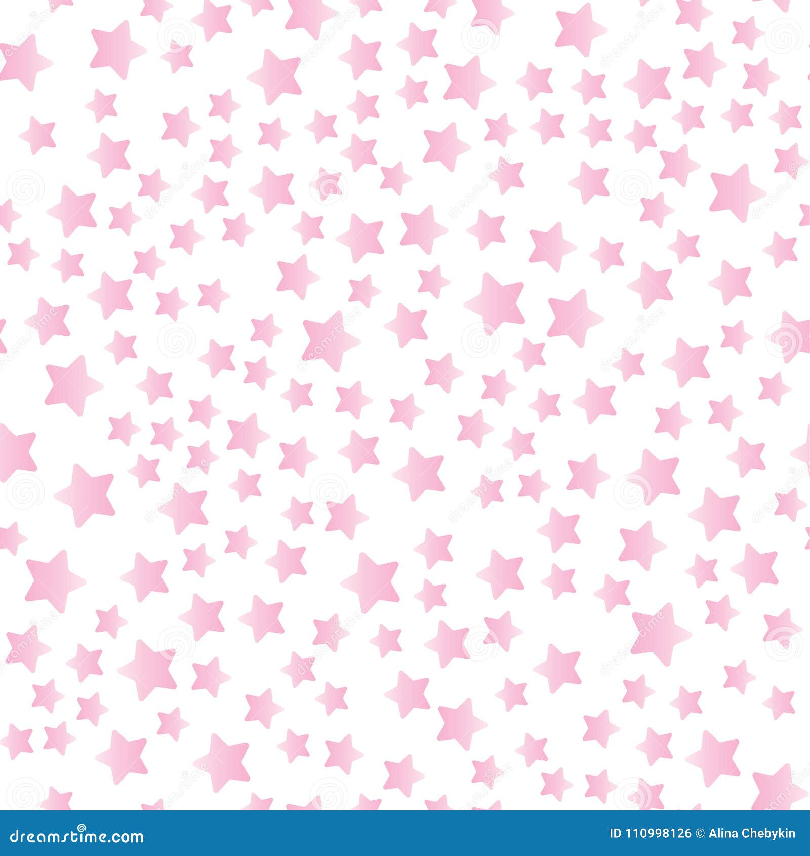 Modelo Inconsútil Con Las Estrellas Rosadas Ilustración del Vector ...