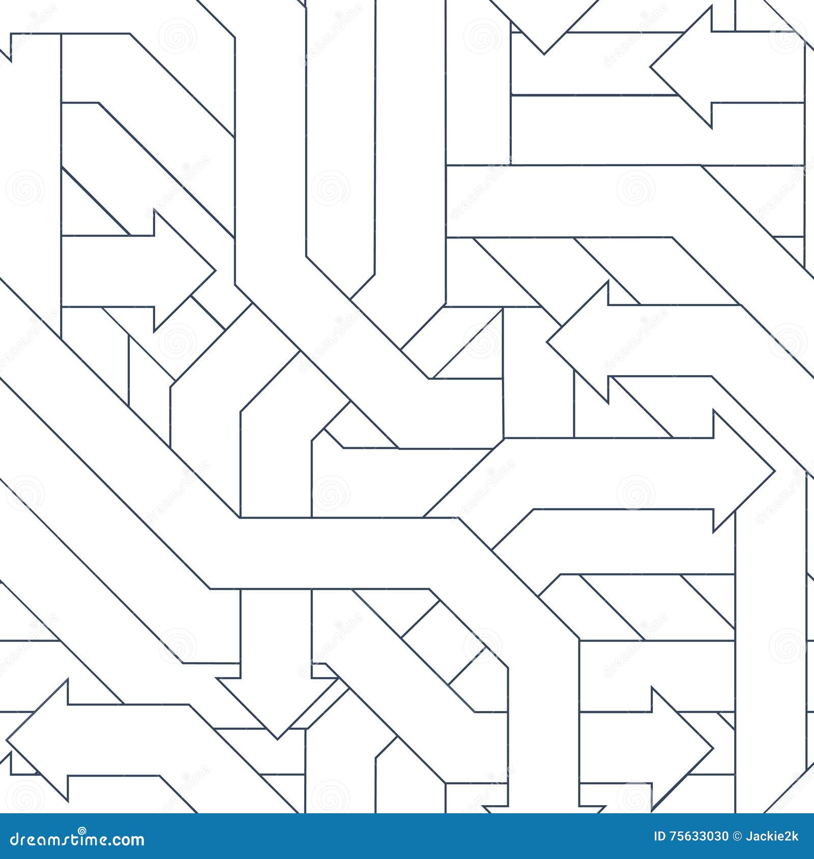 Modelo Inconsútil De Flechas Entrelazadas Ilustración del Vector ...