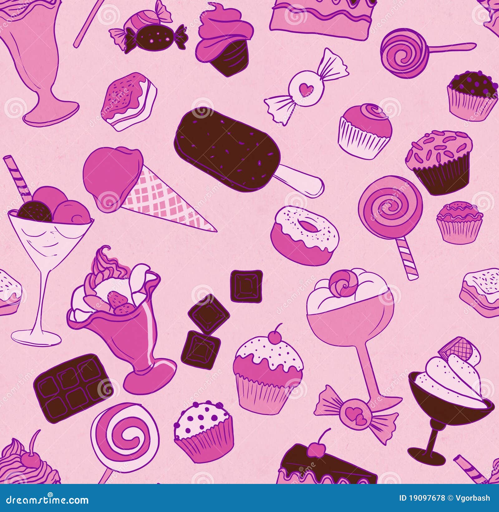 Modelo Inconsútil Del Caramelo Stock de ilustración - Ilustración de ...