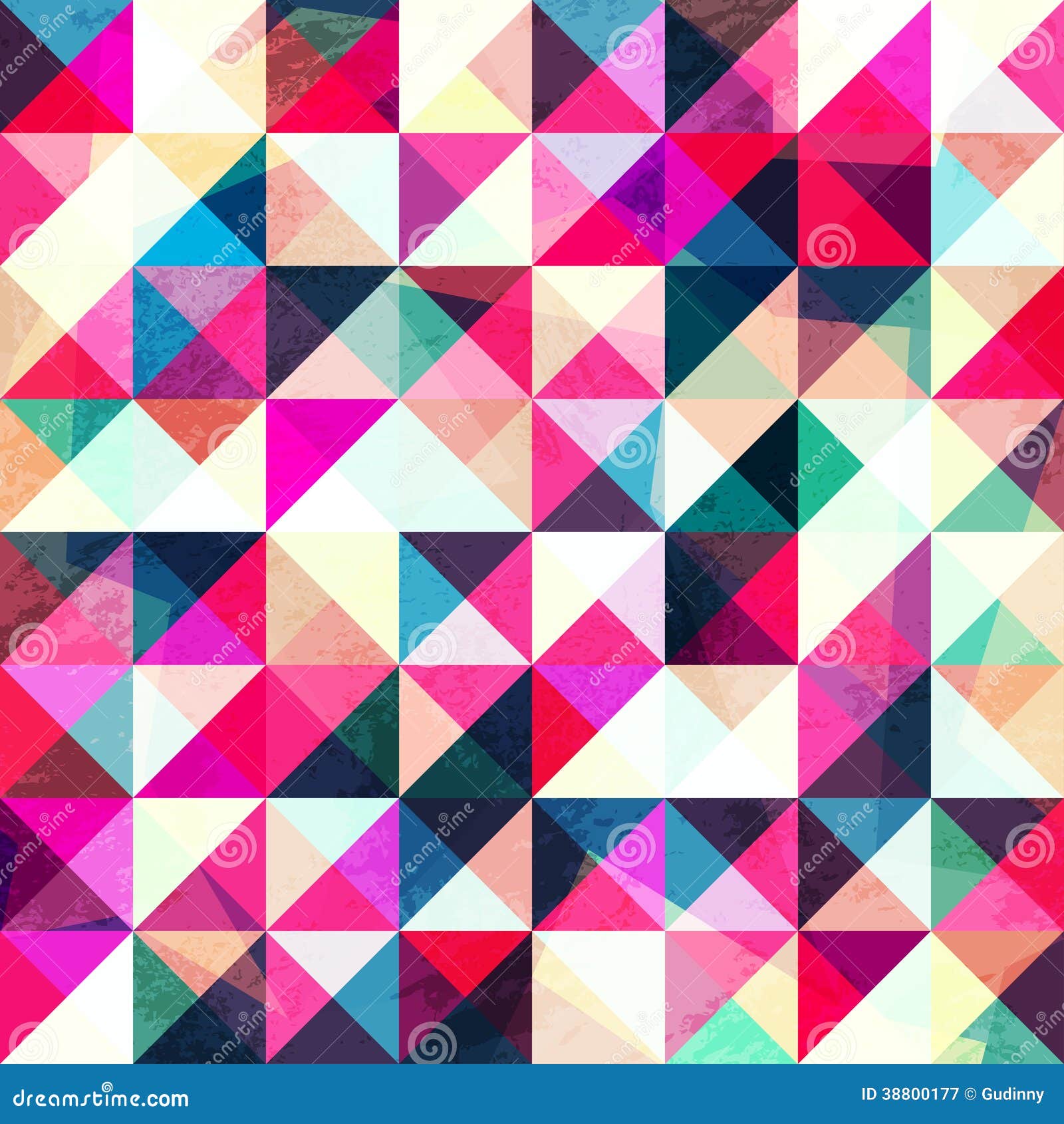 Modelo Inconsútil Del Triángulo Rosado Ilustración del Vector ...