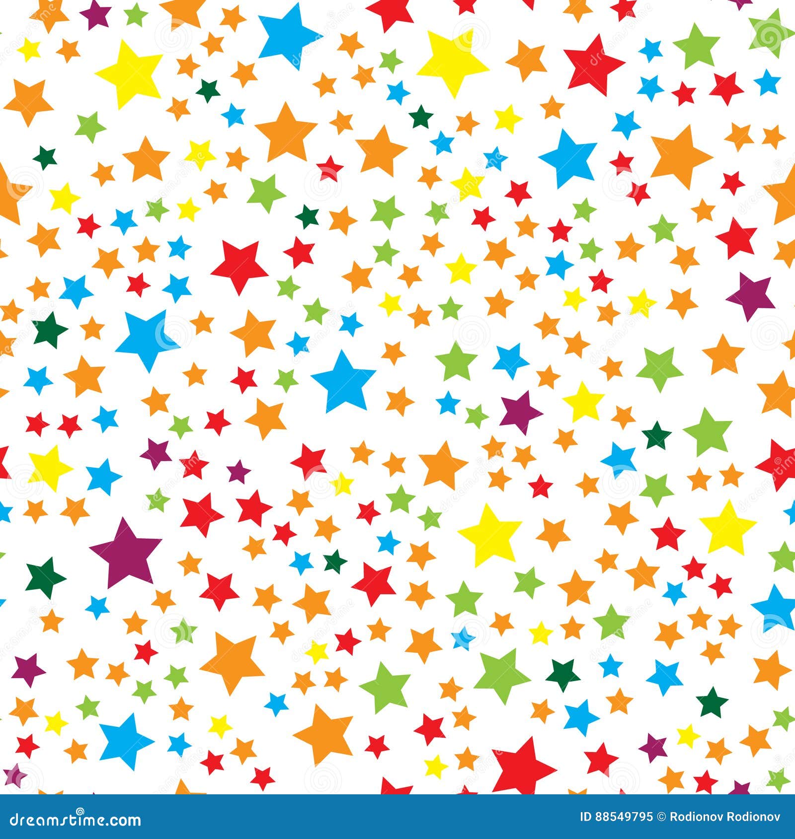 Modelo Inconsútil Del Vector Con Las Estrellas Coloridas Ilustración ...