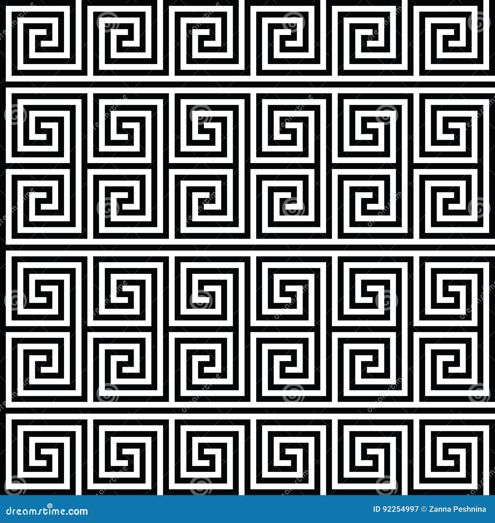 Modelo Inconsútil Espiral Cuadrado Del Vector Ilustración del Vector ...