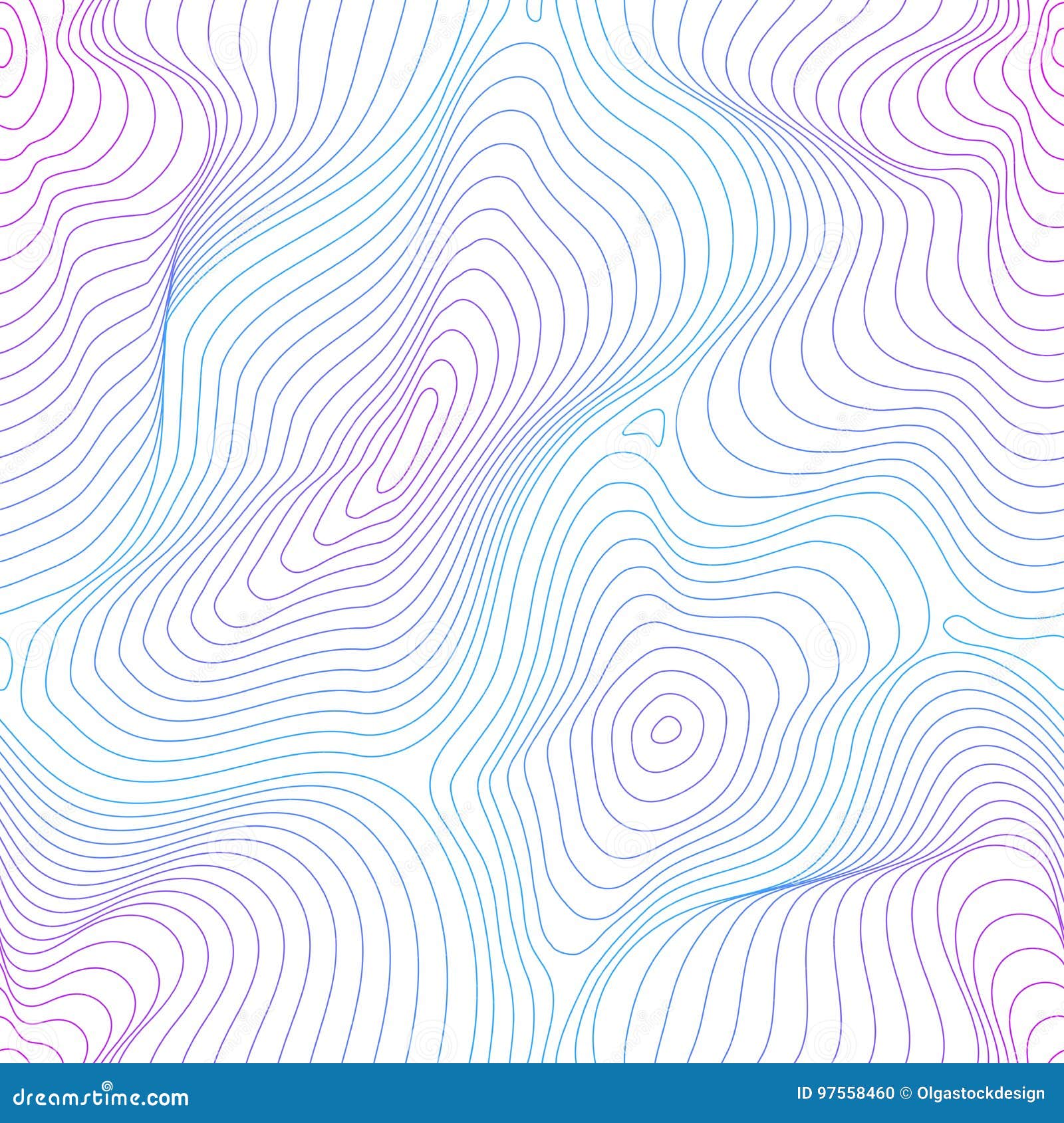 Modelo Inconsútil, Líneas Curvadas, Efecto 3D Ilustración del Vector ...