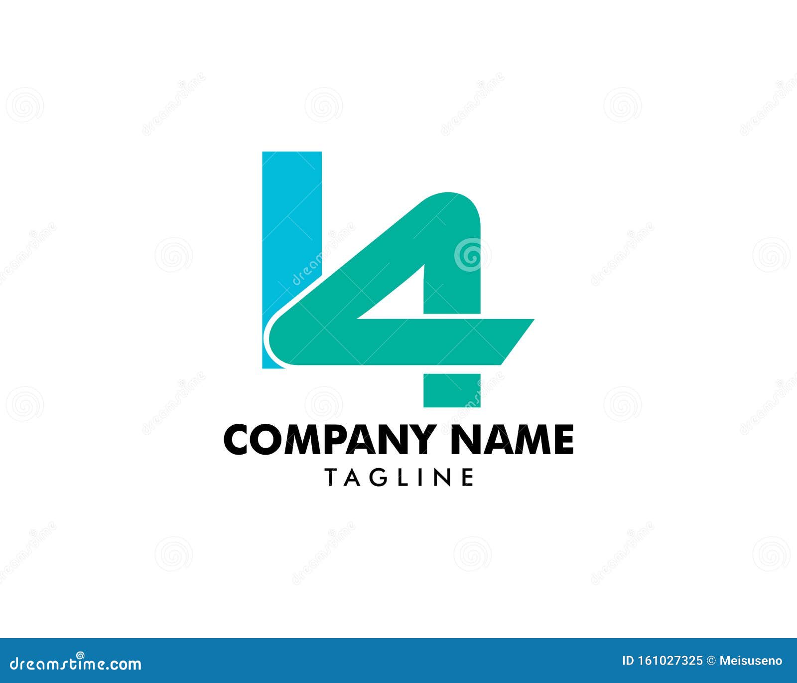 Modelo Inicial De Logotipo L4 Ilustração do Vetor - Ilustração de liga ...