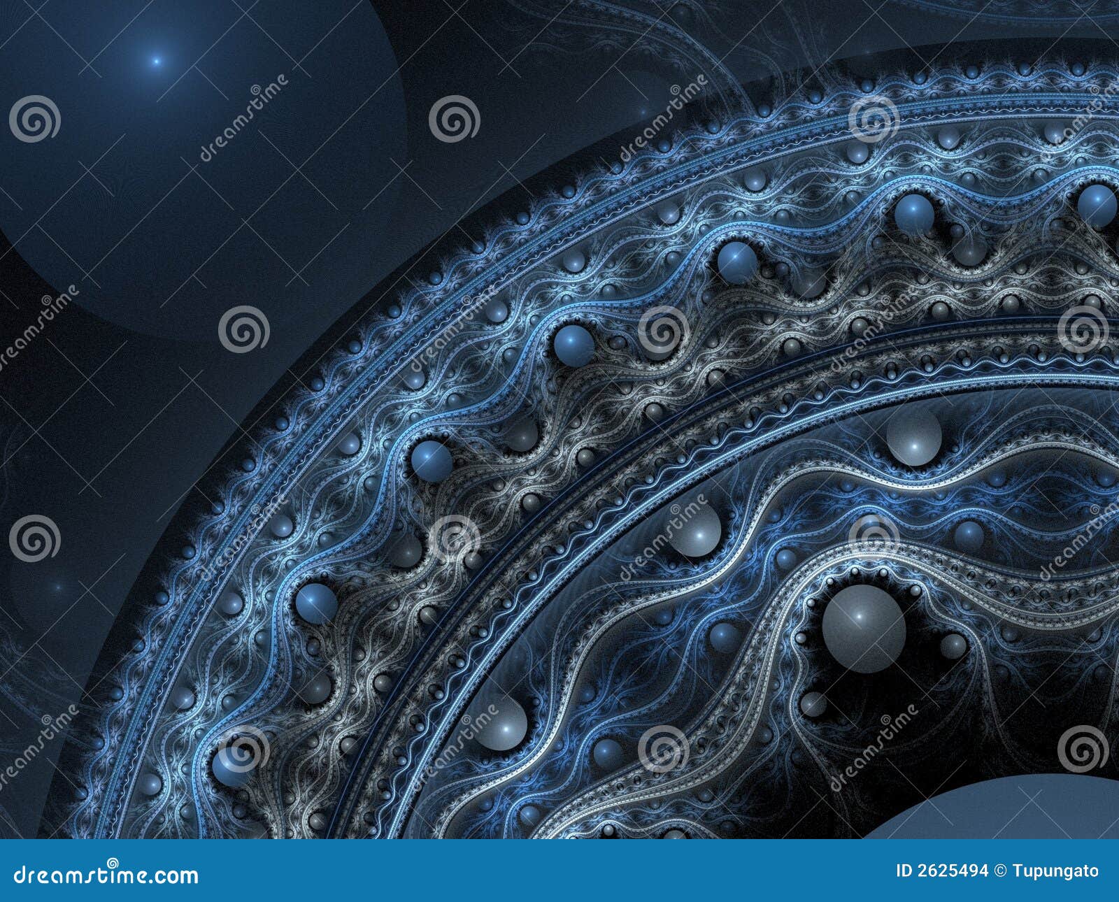 Modelo intrincado 3D stock de ilustración. Ilustración de efectos - 2625494