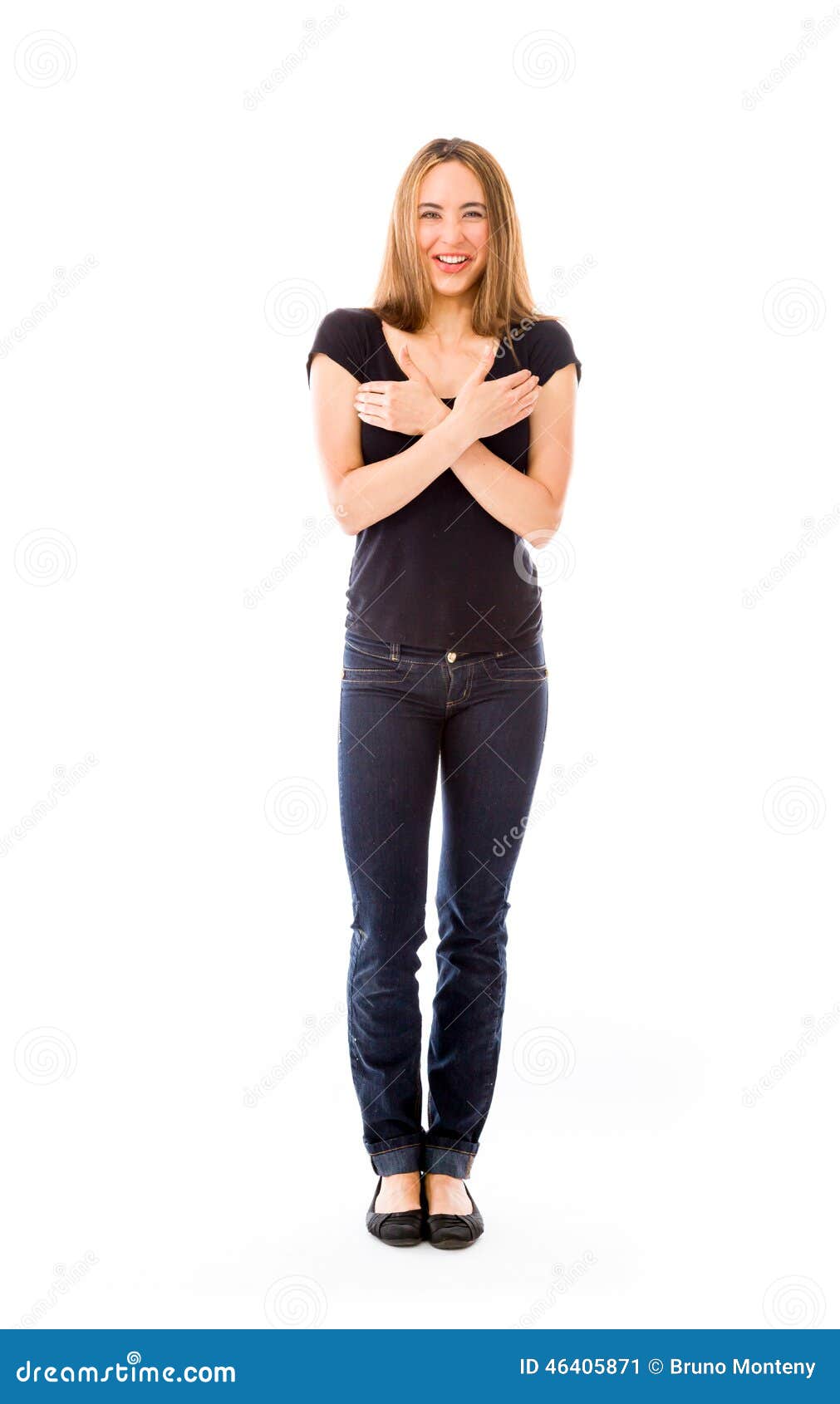 Modelo Isolado Em Tiritar Frio Branco Imagem de Stock - Imagem de ...