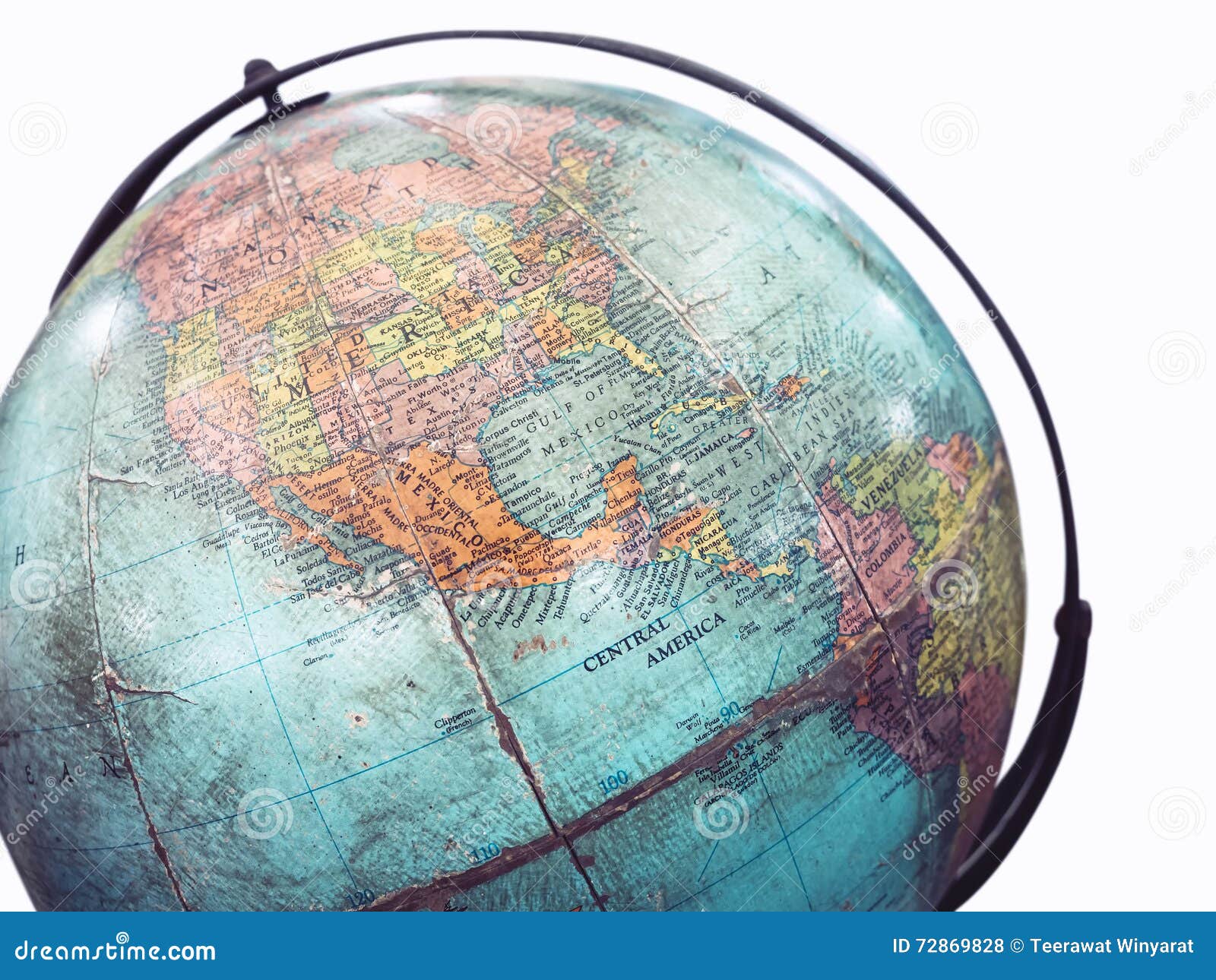 Modelo Isolated Do Mapa Do Globo Do Mundo Foto de Stock - Imagem de ...