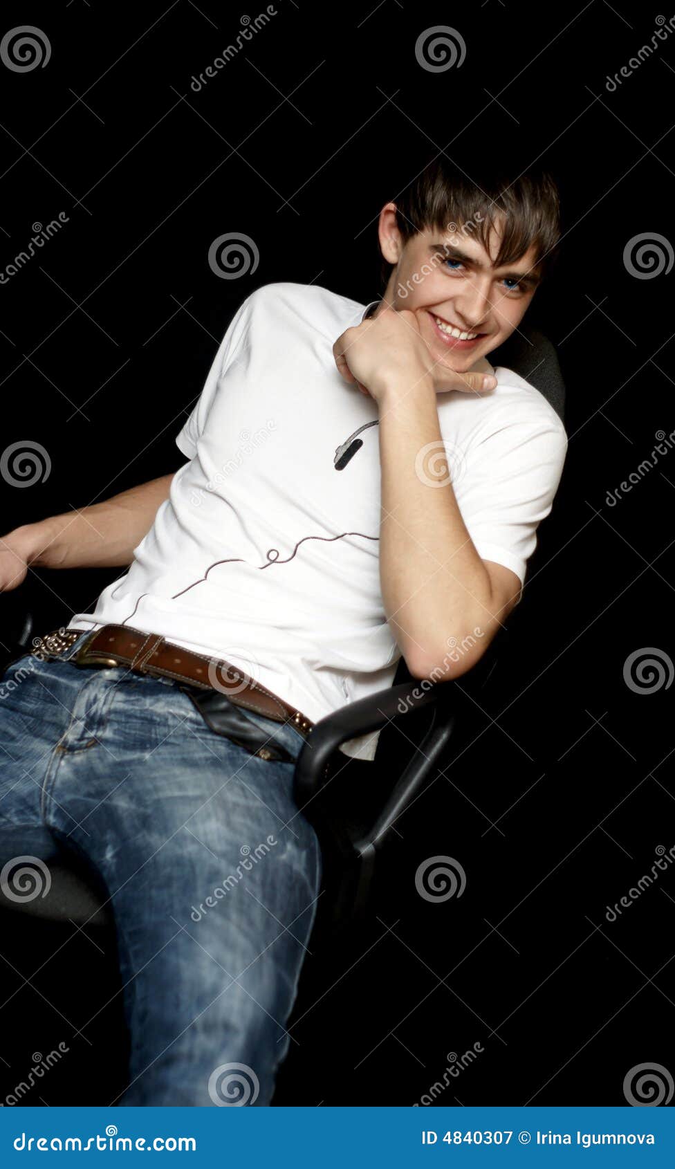 Modelo masculino imagem de stock. Imagem de macho, rapaz - 4840307