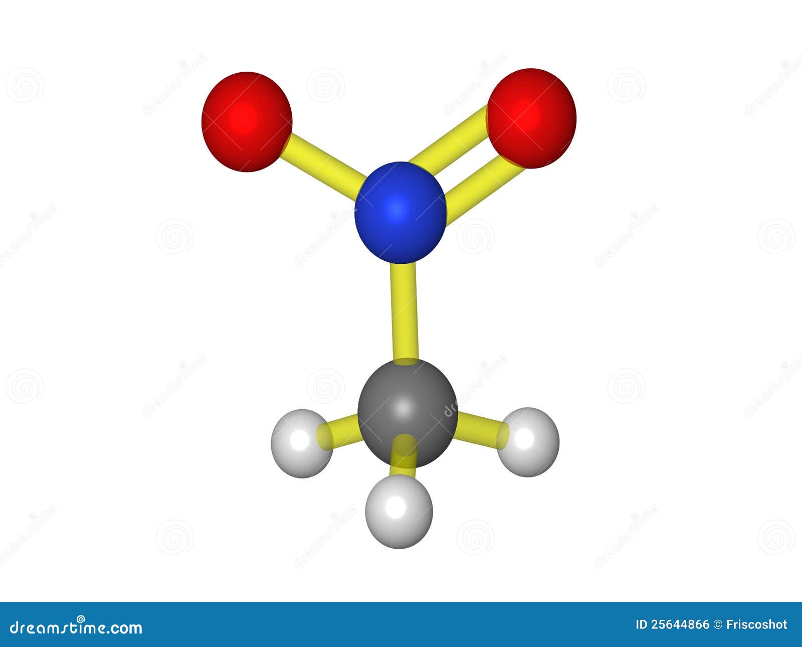 Modelo Molecular Del Nitrometano Stock de ilustración - Ilustración de ...