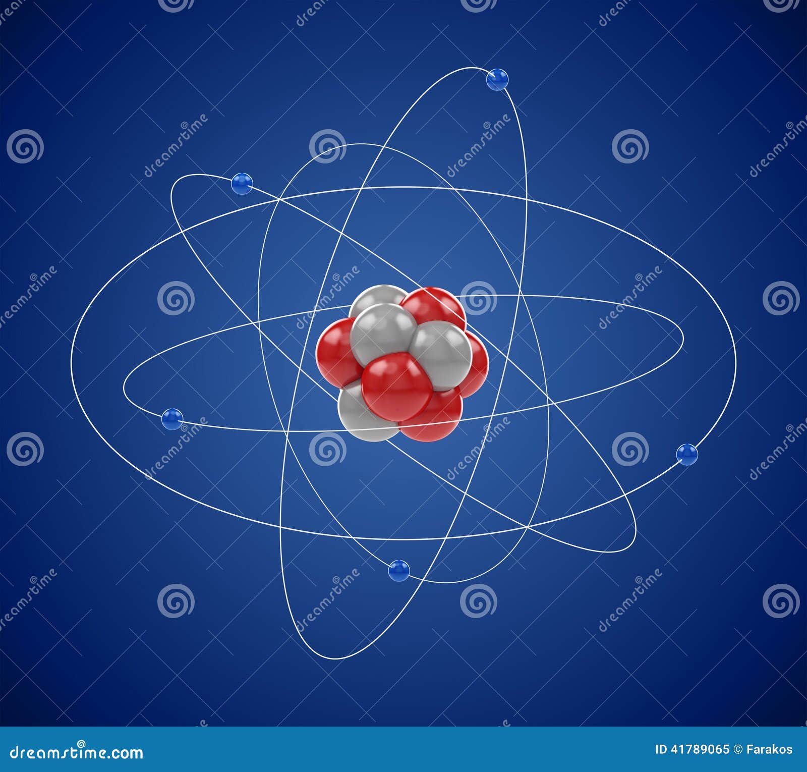 Modelo Planetario Del átomo Stock de ilustración - Ilustración de ...