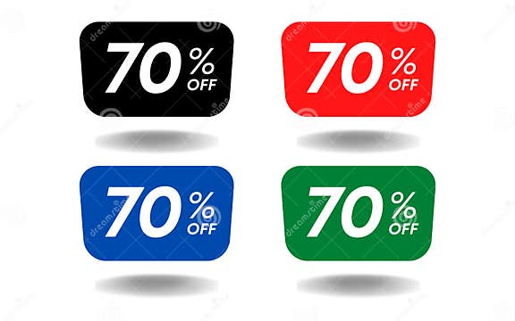 Seventy Percent Discount 3d Text Banner Background, Symbol Discount ...