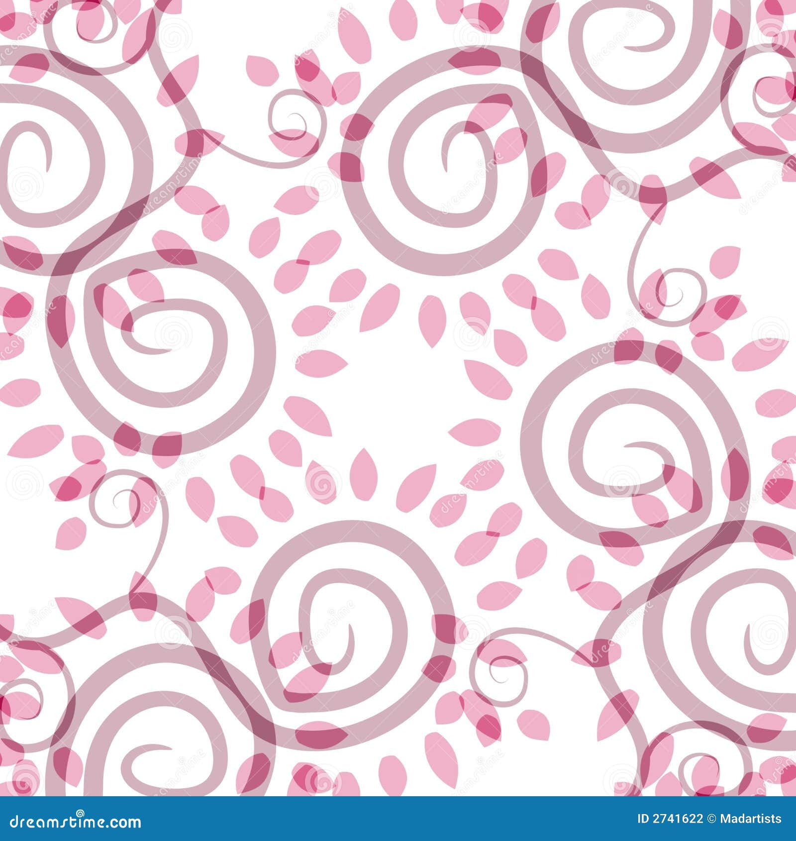 Modelo Rosado Opaco De Los Espirales Stock de ilustración - Ilustración ...