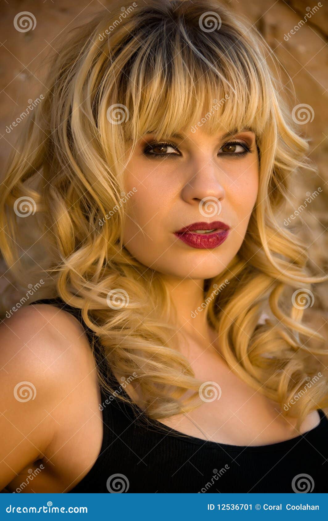 Modelo rubio hermoso imagen de archivo. Imagen de hermoso - 12536701